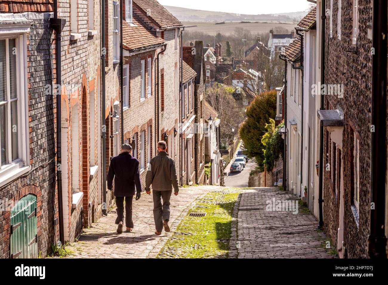 Brighton, February 14th 2022: Keere Street in Lewes Stock Photo - Alamy