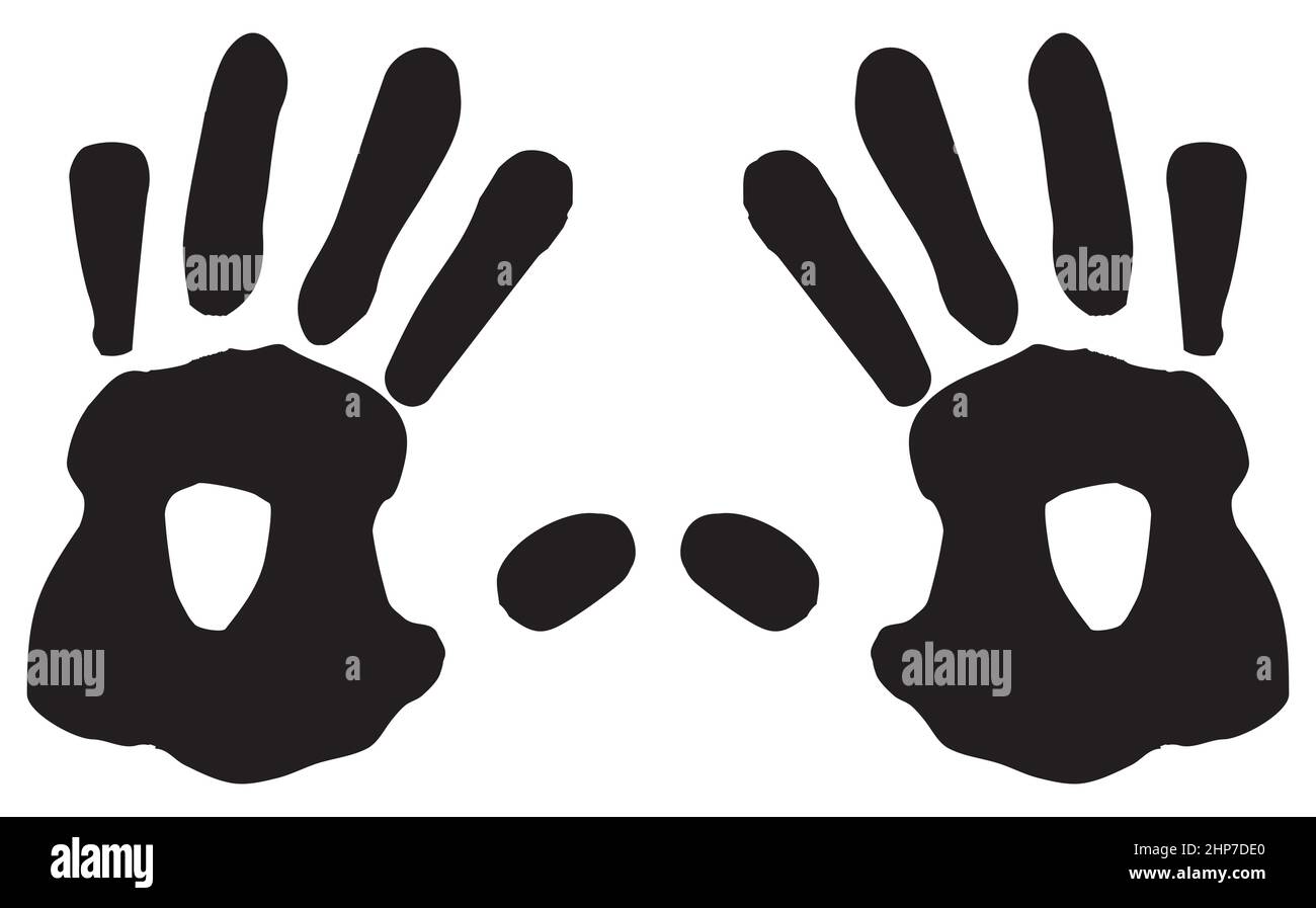 Hand palm print right hand hi-res stock photography and images - Alamy