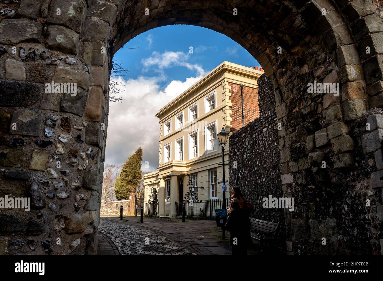 Brighton, February 14th 2022: Castlegate House, at Lewes Castle Stock ...
