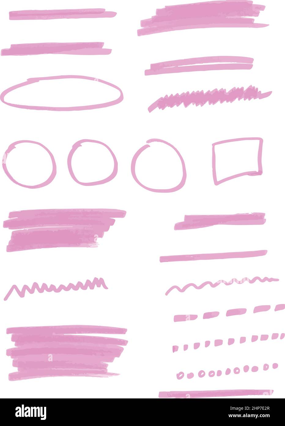 Set of colorful highlight elements. Vector illustration Stock Vector ... Set of colorful highlight elements. Vector illustration Stock Vector ...
