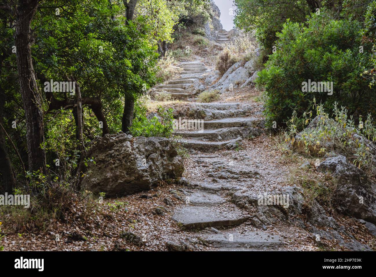 Path to scenic viewpoint near Monastery in Palaiokastritsa famous ...