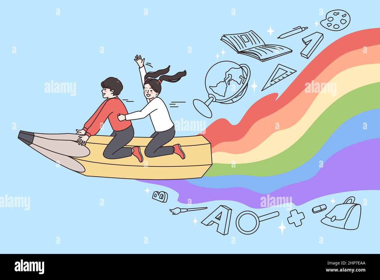 First day school children Stock Vector Images - Alamy