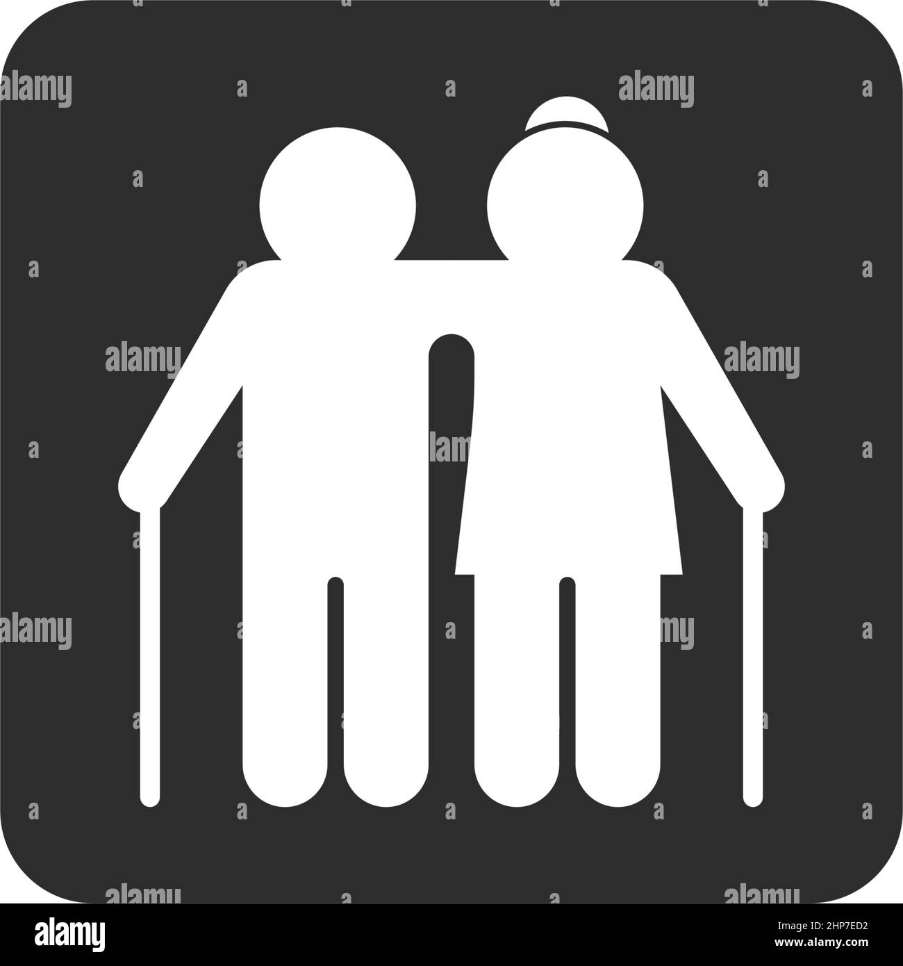 elderly people icon vector illustration design template Stock Vector ...