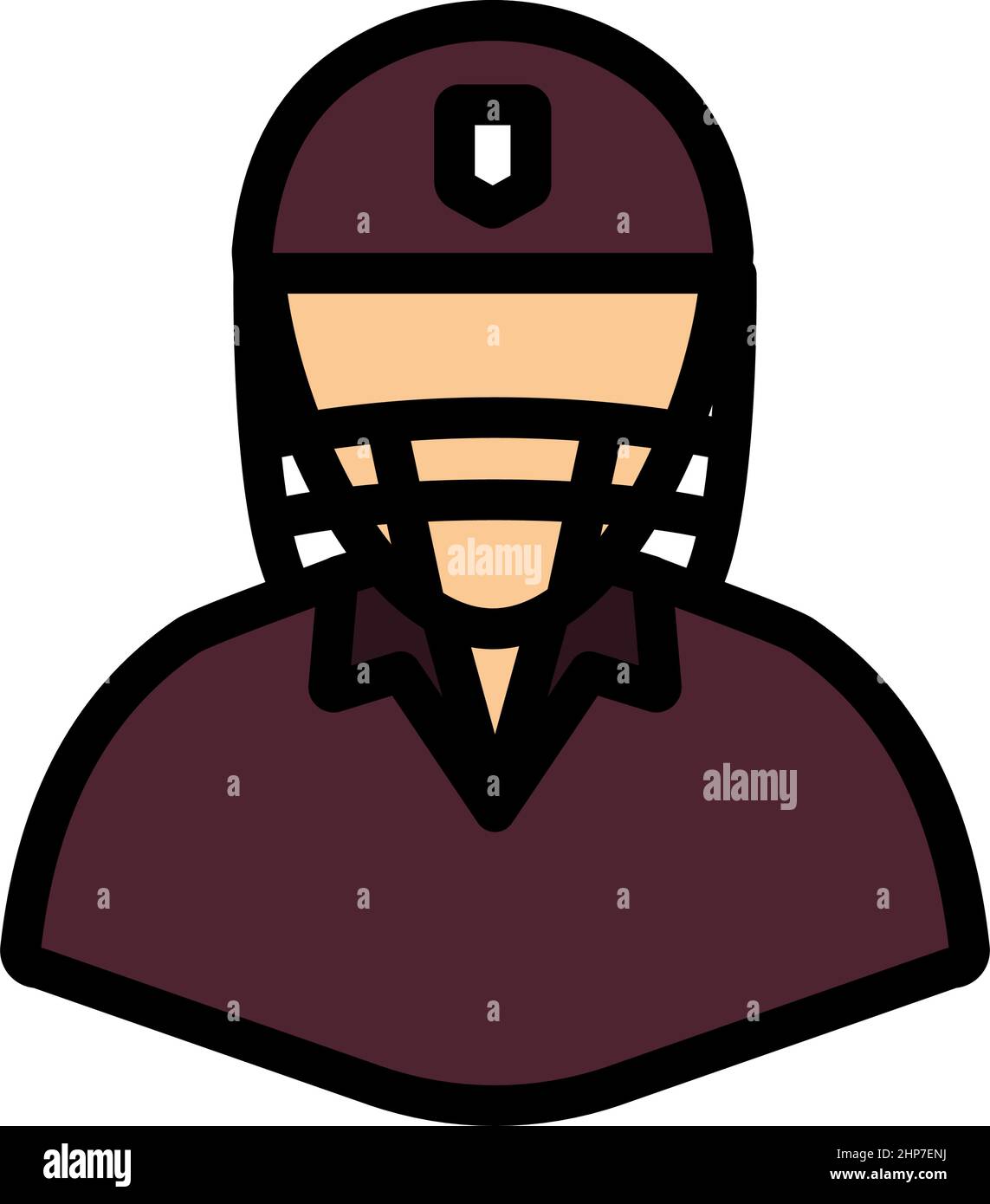 Cricket player vector icon Stock Vector Images - Alamy