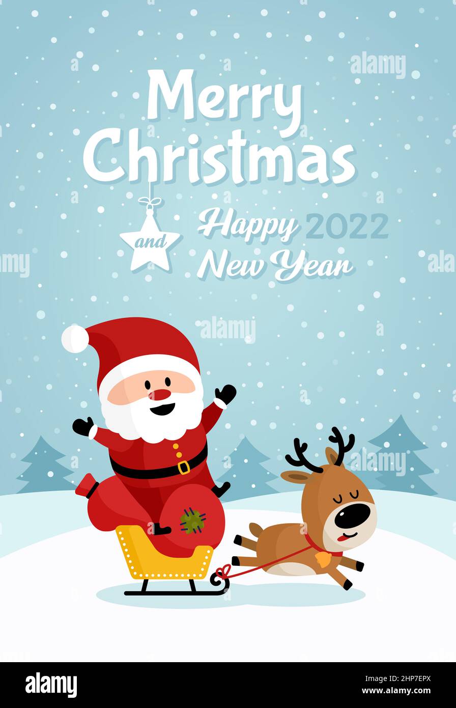 Christmas gifts on sleigh Stock Vector Images - Alamy