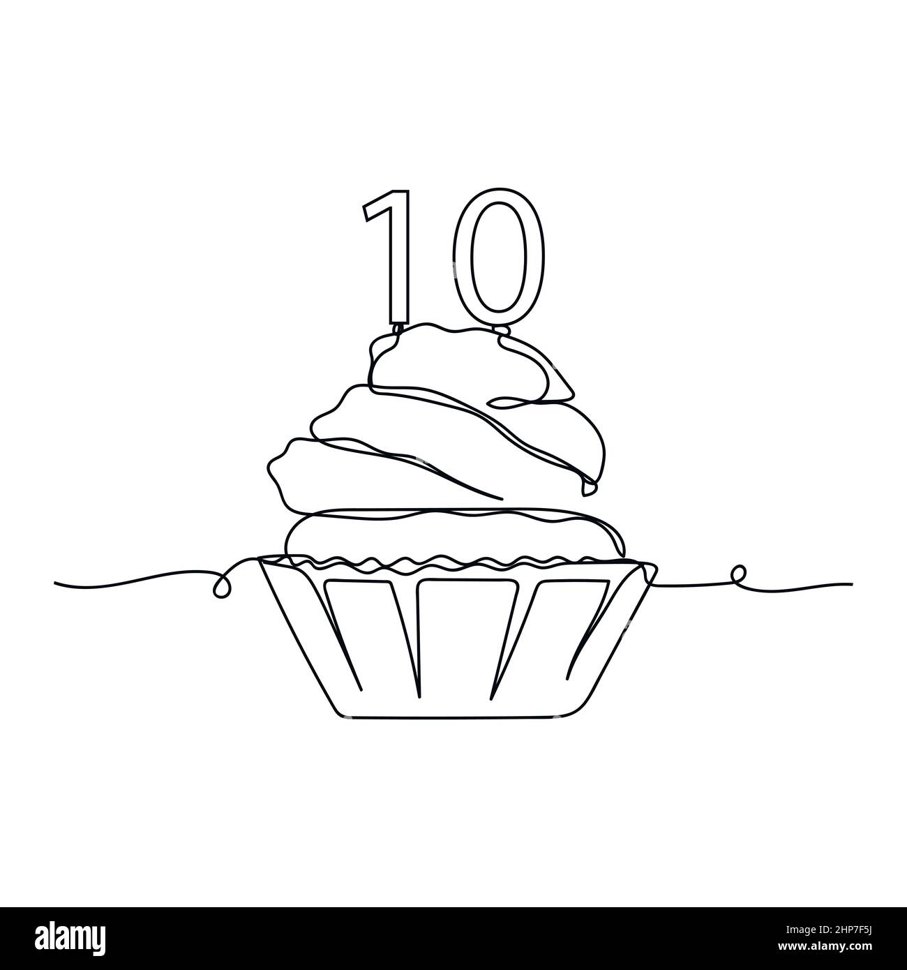 Vector abstract continuous one single simple line drawing icon of ...