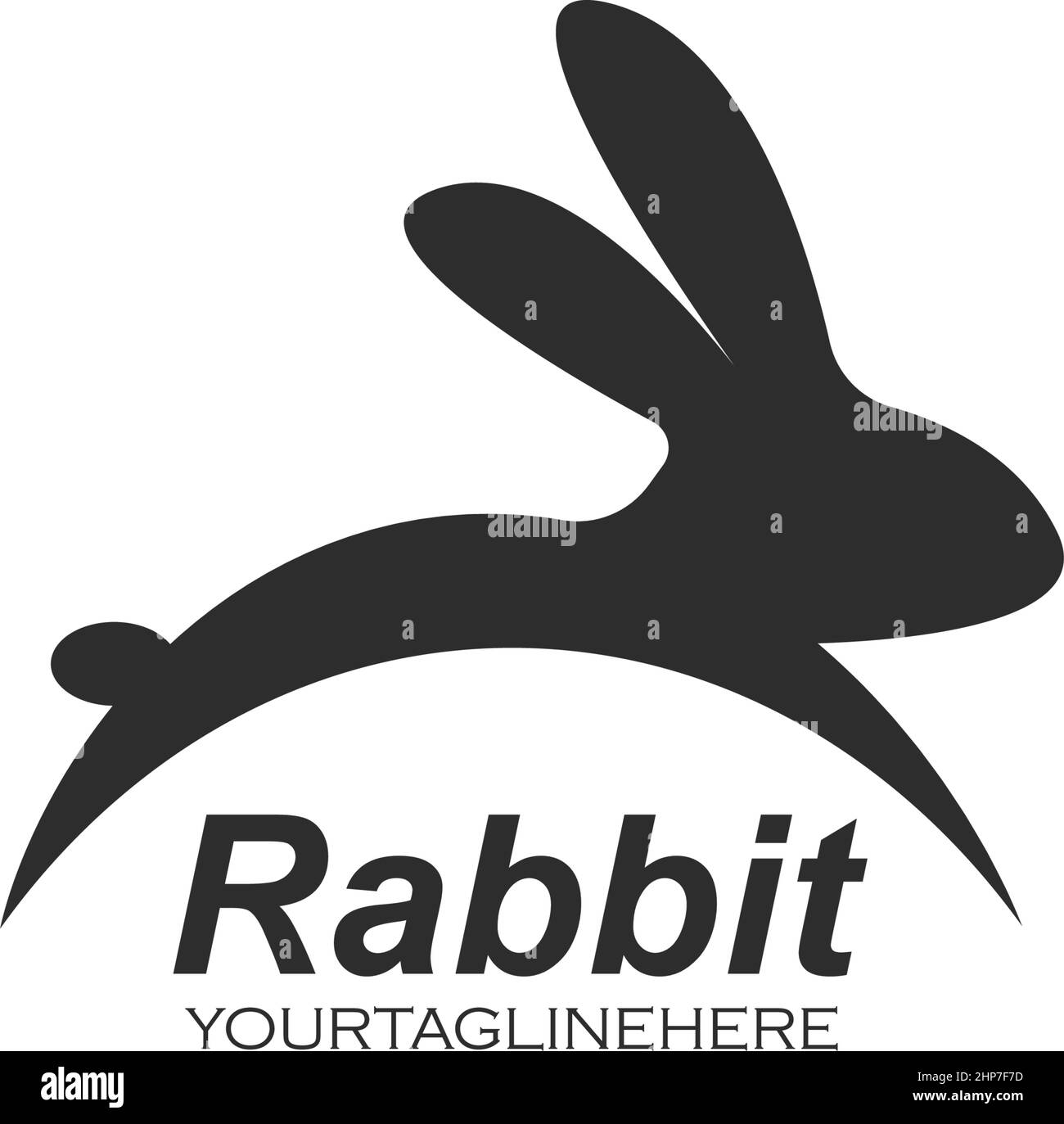 Bunny illustration outline Stock Vector Images - Alamy