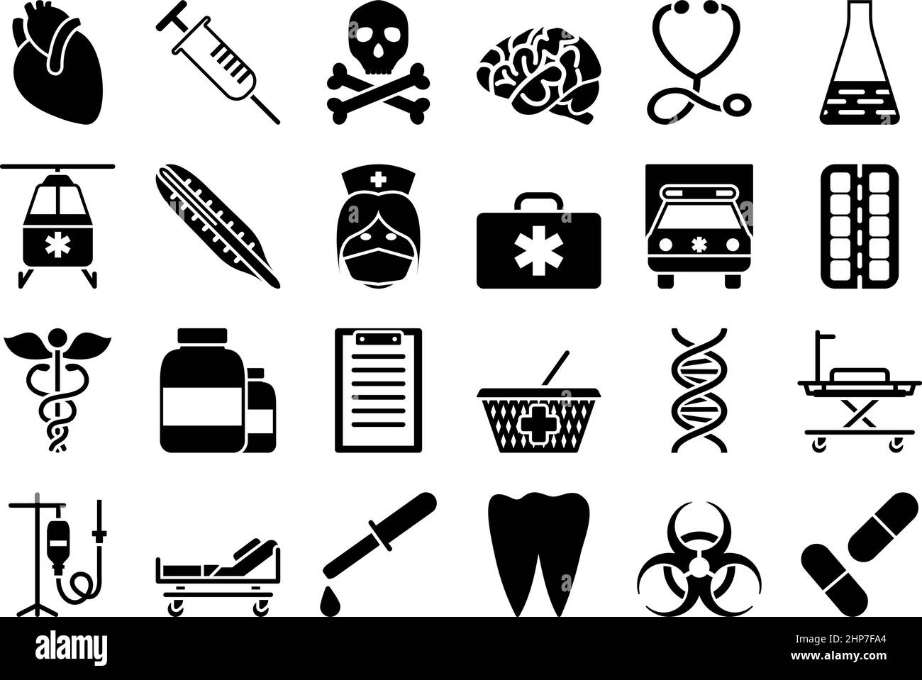 Medical Icon Set Stock Vector Image & Art - Alamy