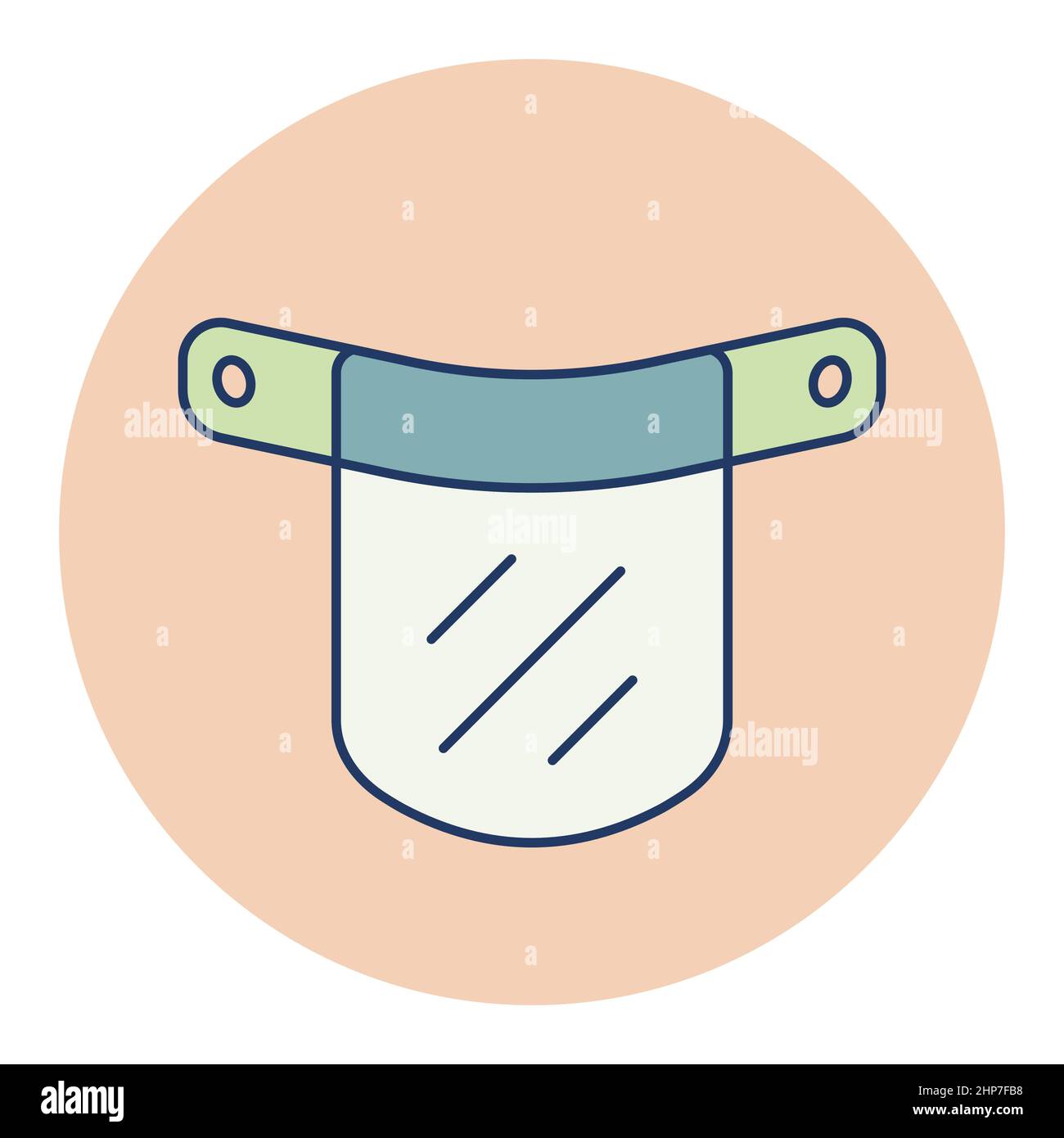 Plastic protective face shield vector icon Stock Vector Image & Art - Alamy