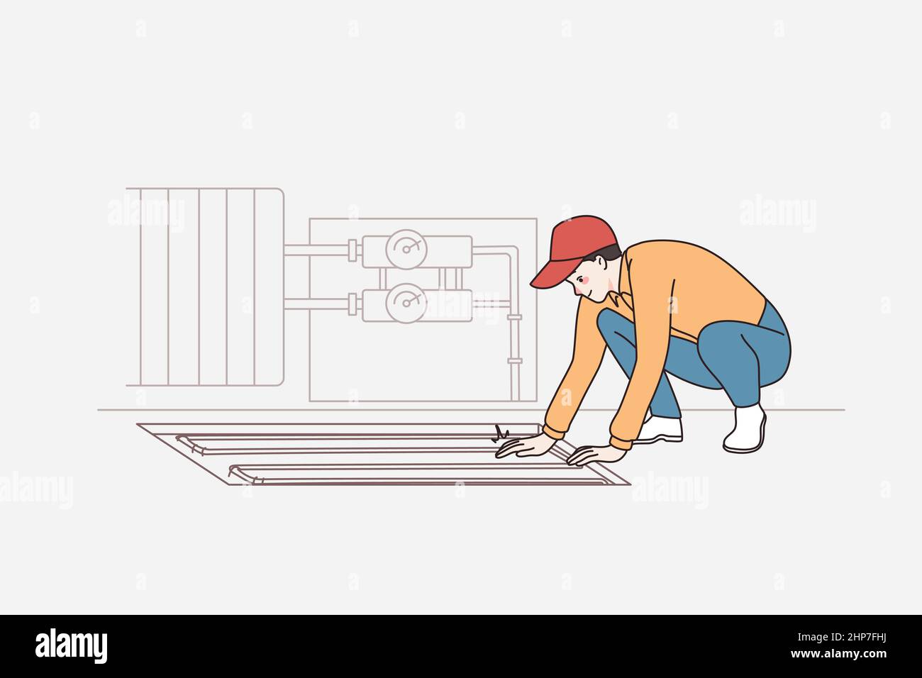 Repairing floor Stock Vector Images - Alamy