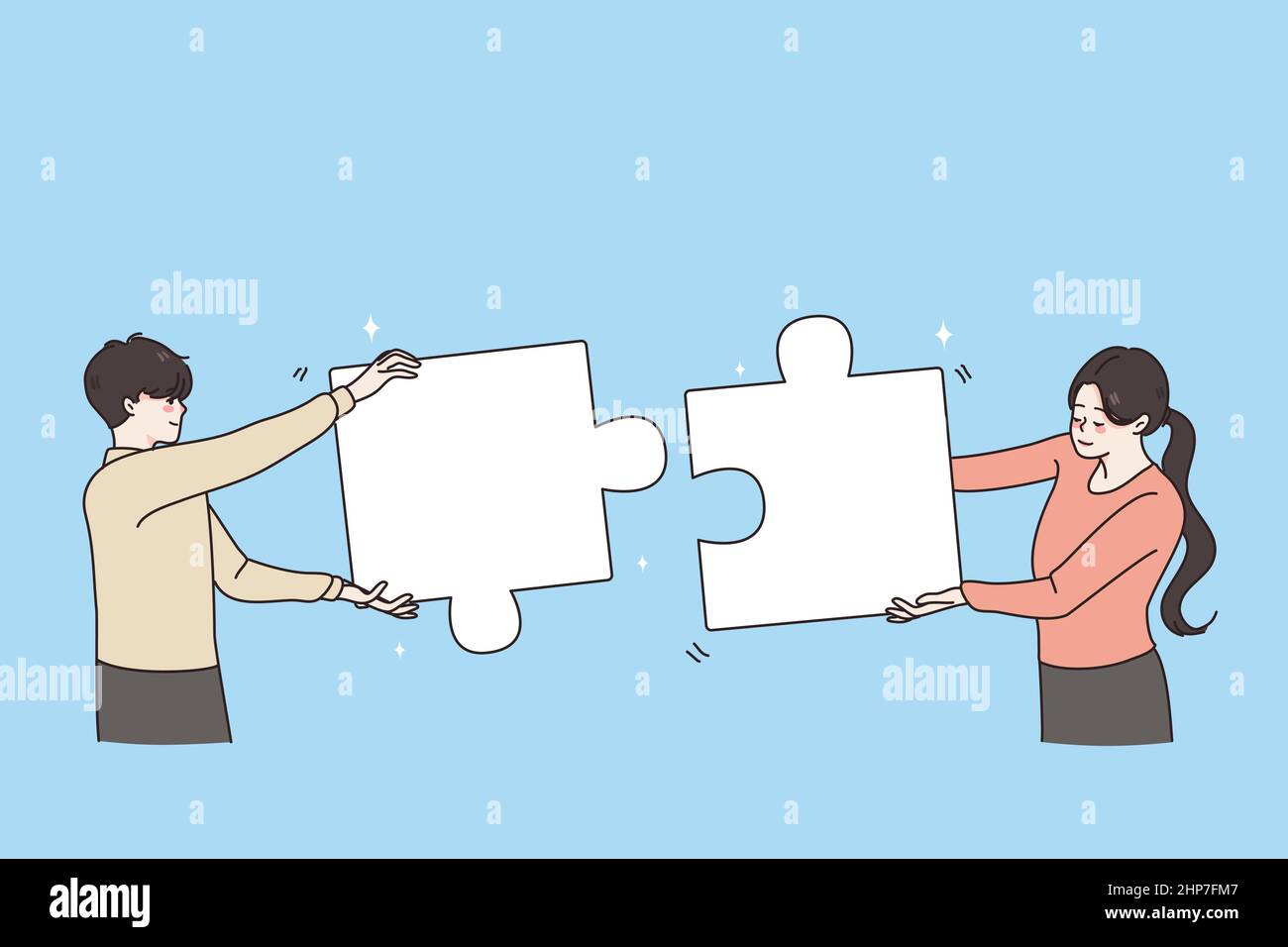 Collaboration Stock Vector Images - Alamy