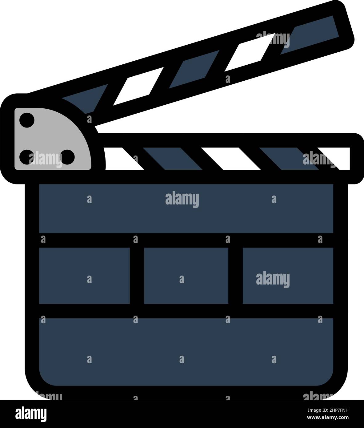 Clapperboard icon Stock Vector Images - Alamy