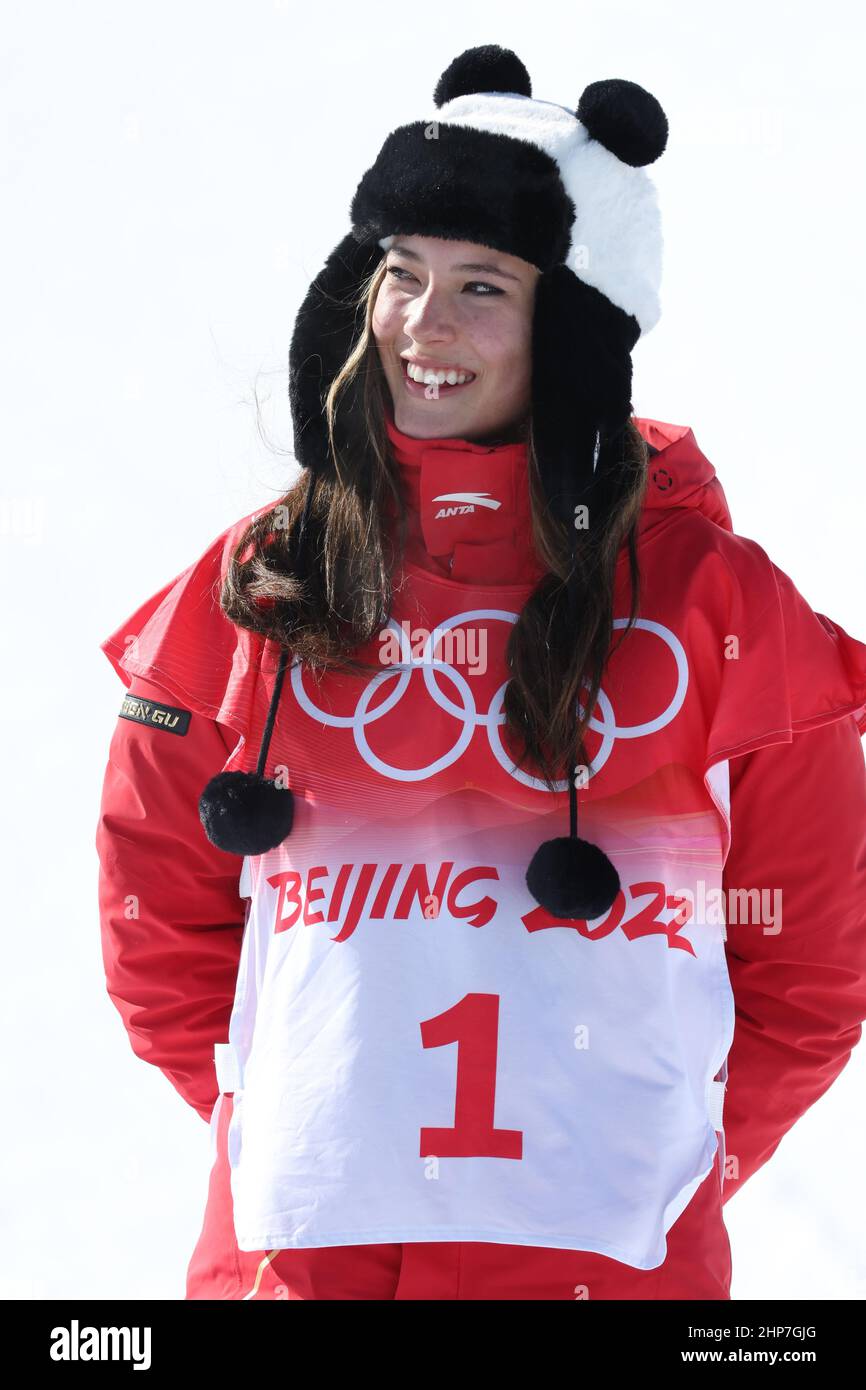Zhangjiakou, Hebei, China. 18th Feb, 2022. Ailing Eileen Gu (CHN ...