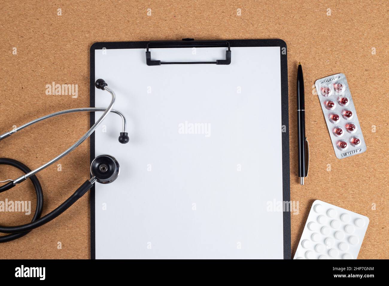 Treatment plan for a patient, doctor's desk top view Stock Photo - Alamy