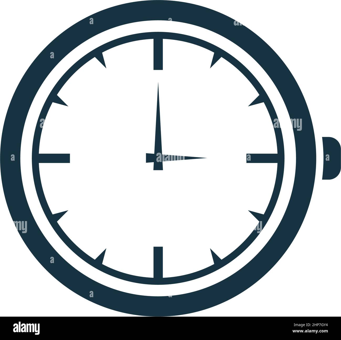Clock time icon logo design template Stock Vector Image & Art - Alamy