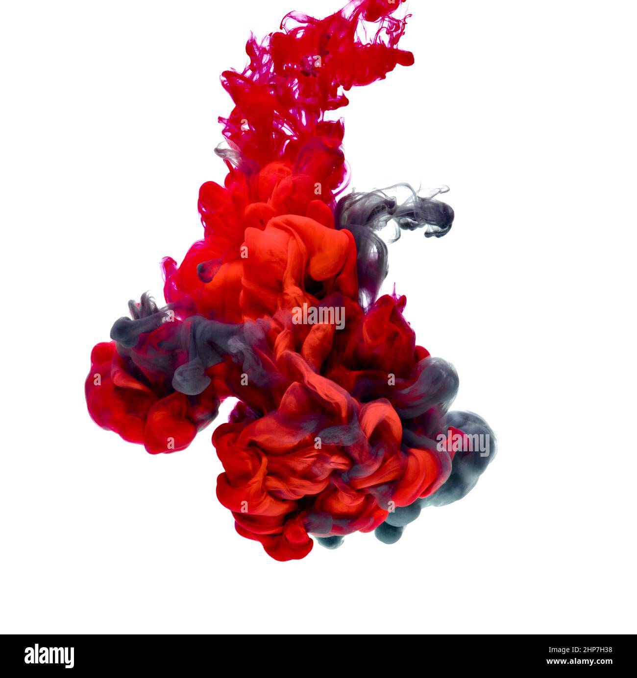 paint in water color liquid red black Stock Photo - Alamy