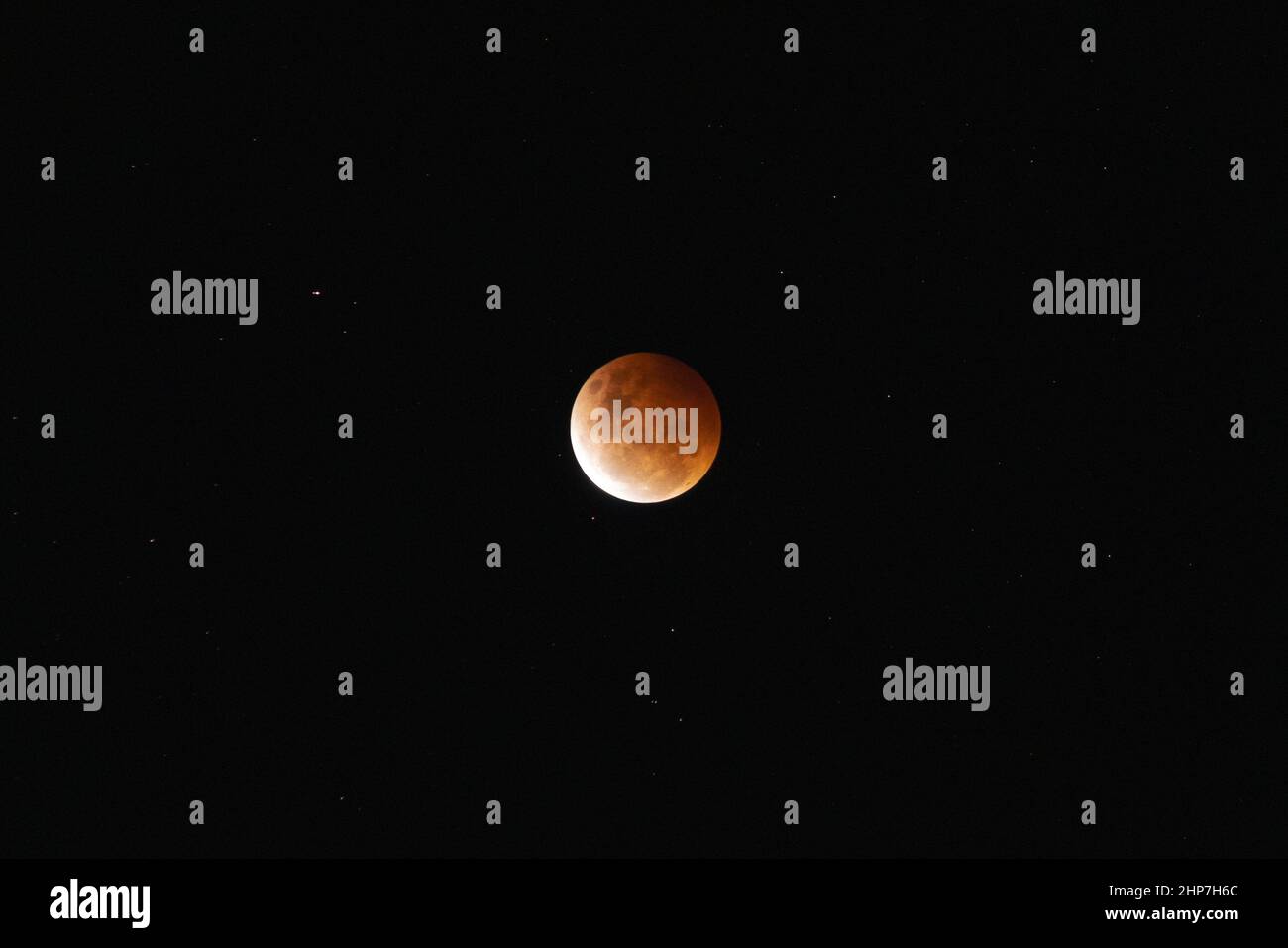 Beautiful lunar eclipse isolated on black background Stock Photo - Alamy