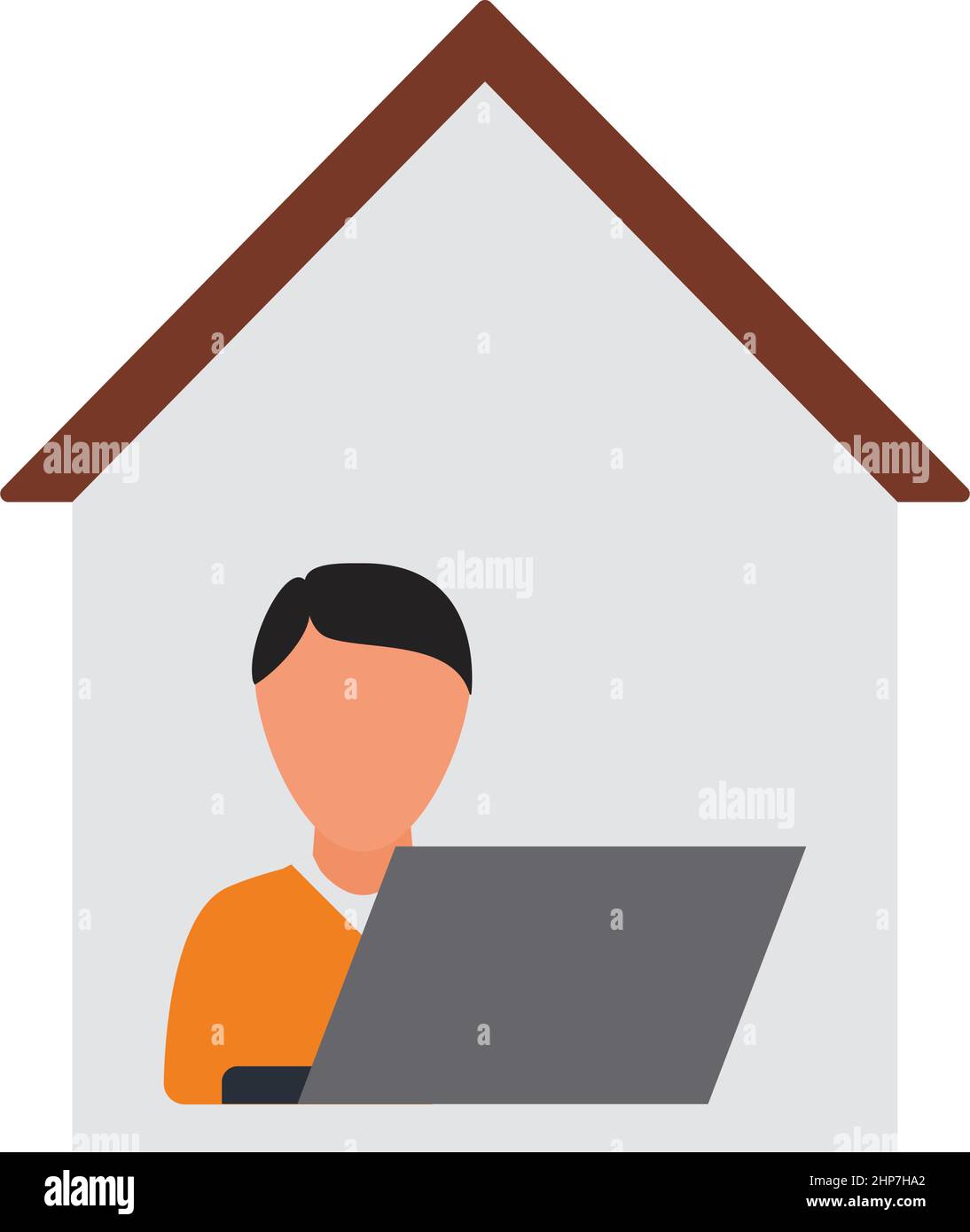 Office home icon hi-res stock photography and images - Alamy