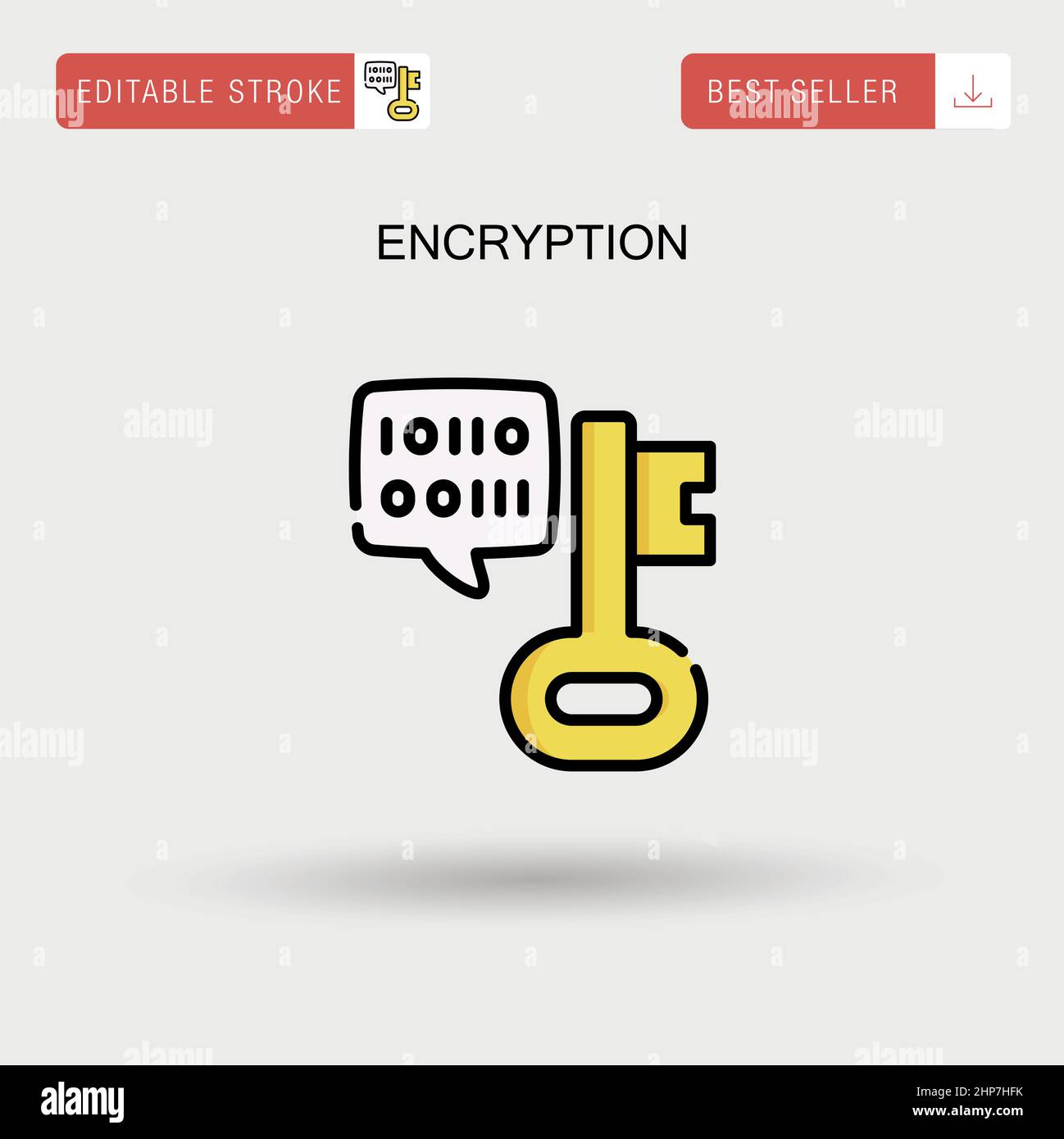 Data encryption icon hi-res stock photography and images - Alamy