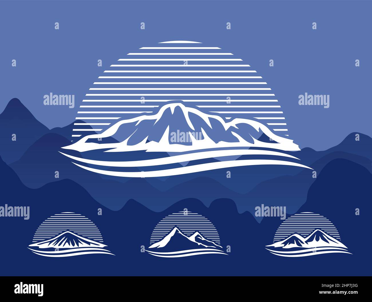 Mountain Logo Vector Sign Stock Vector Image & Art - Alamy