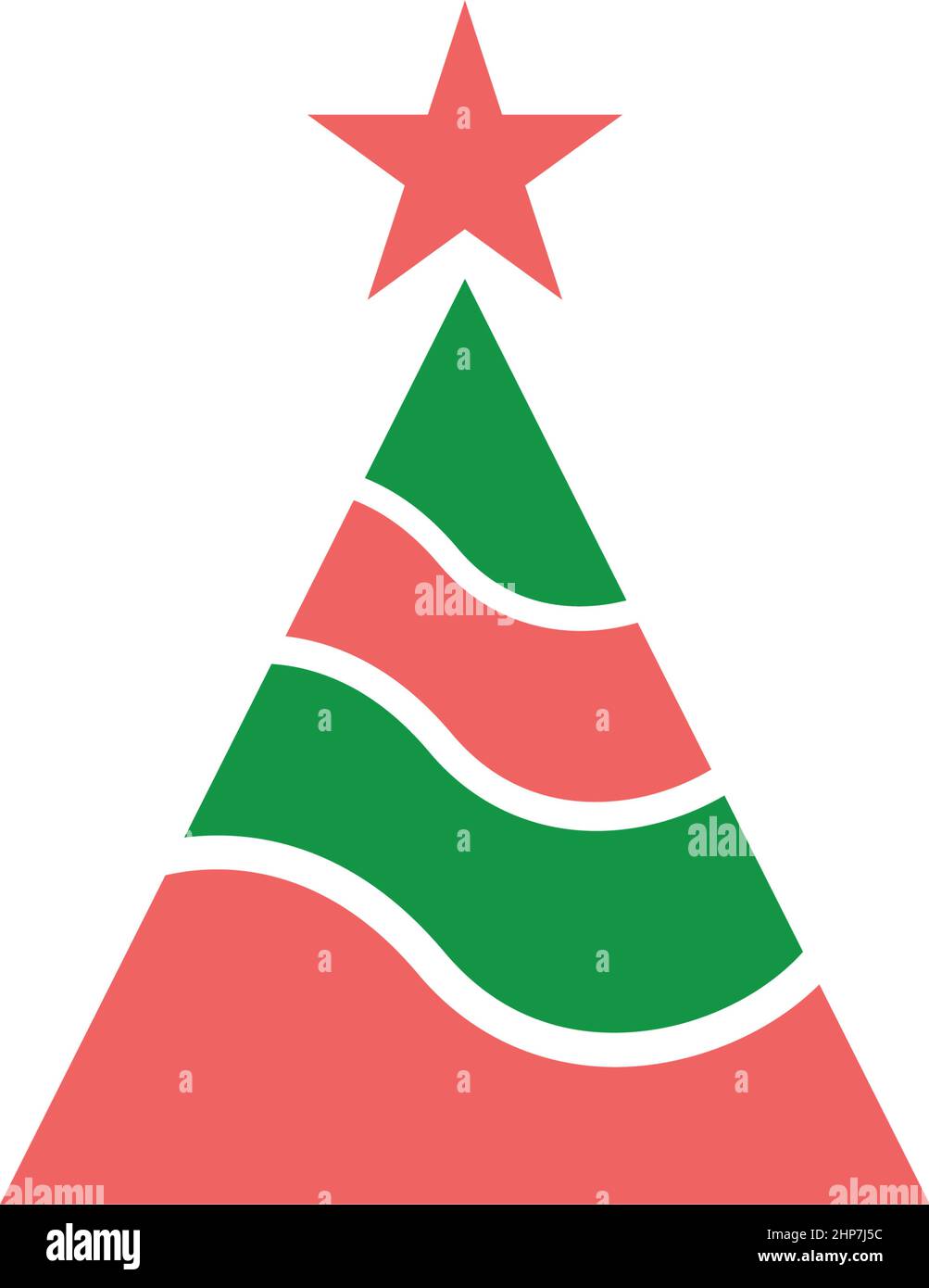 Christmas Tree icon flat design template Stock Vector Image & Art - Alamy