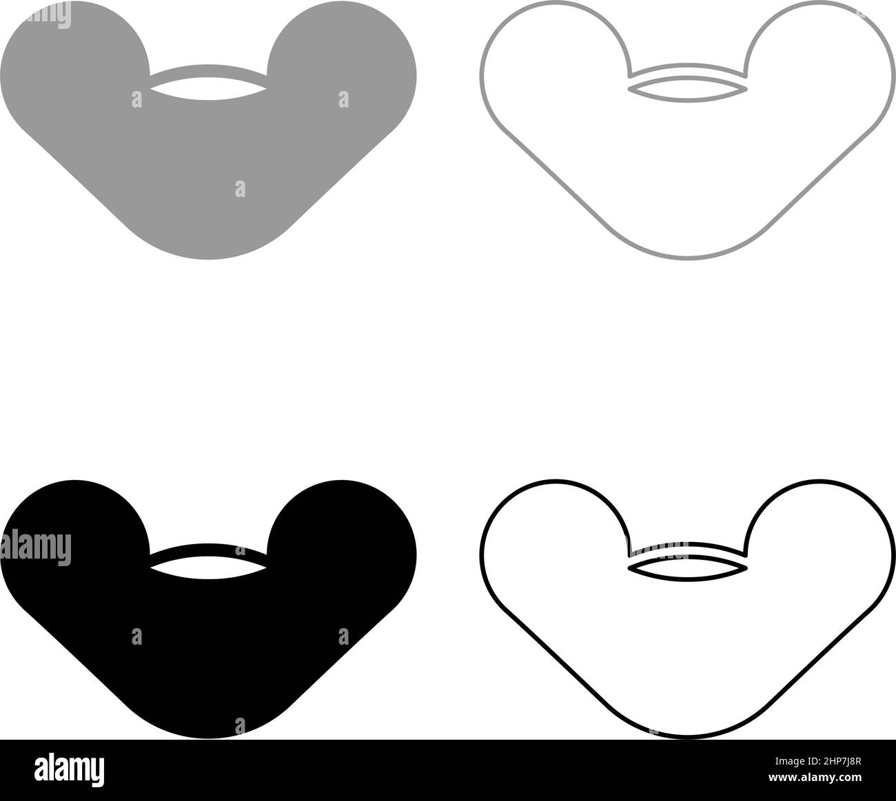 Nuts icon set vector Stock Vector Images - Alamy