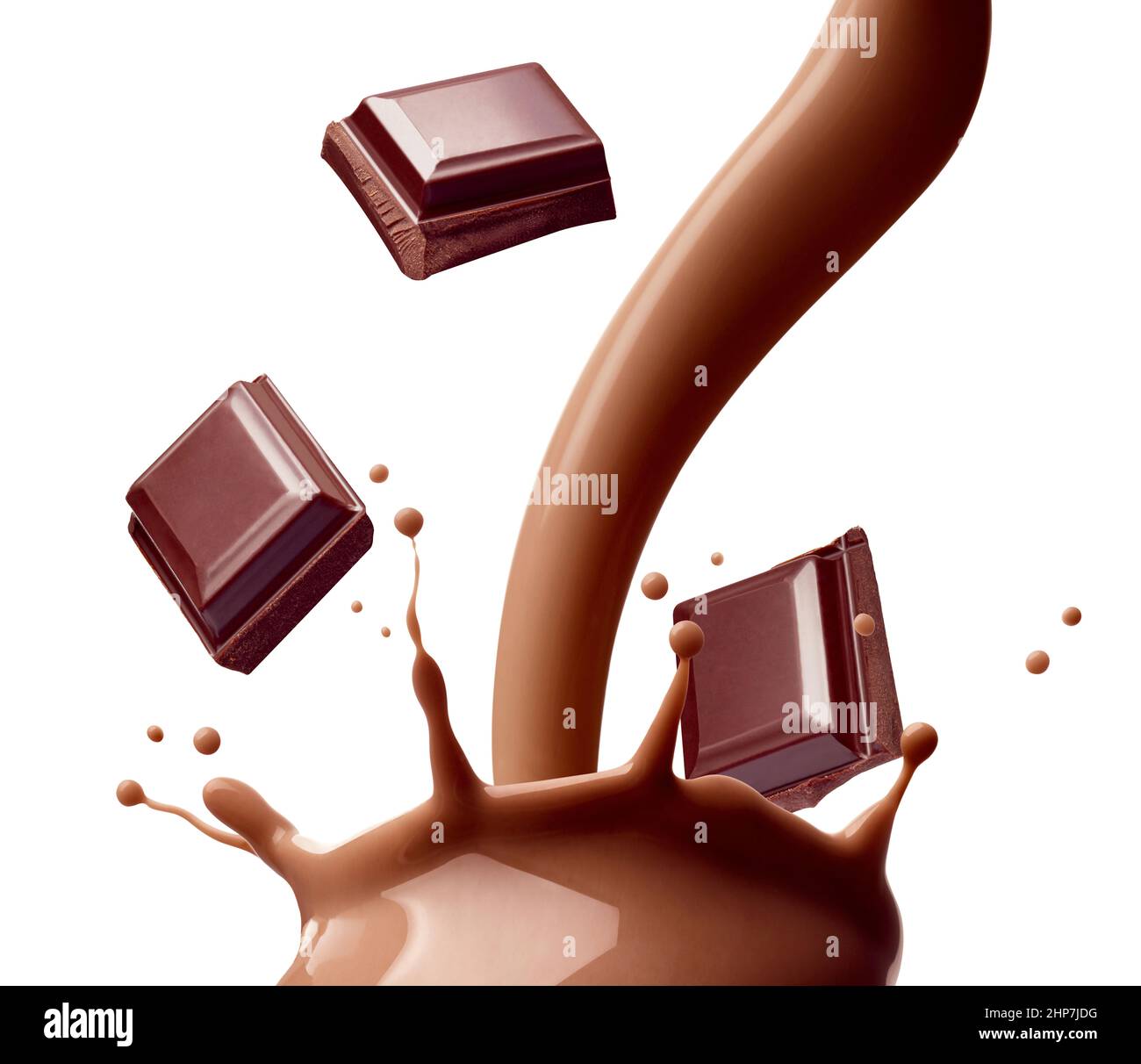 chocolate milk drink splash glass straw Stock Photo - Alamy