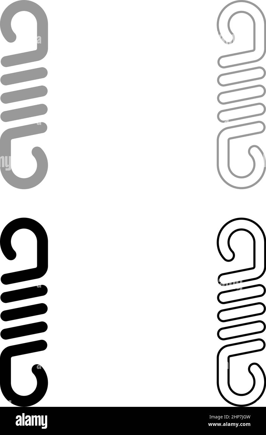 Wire coil icon outline Cut Out Stock Images & Pictures - Alamy