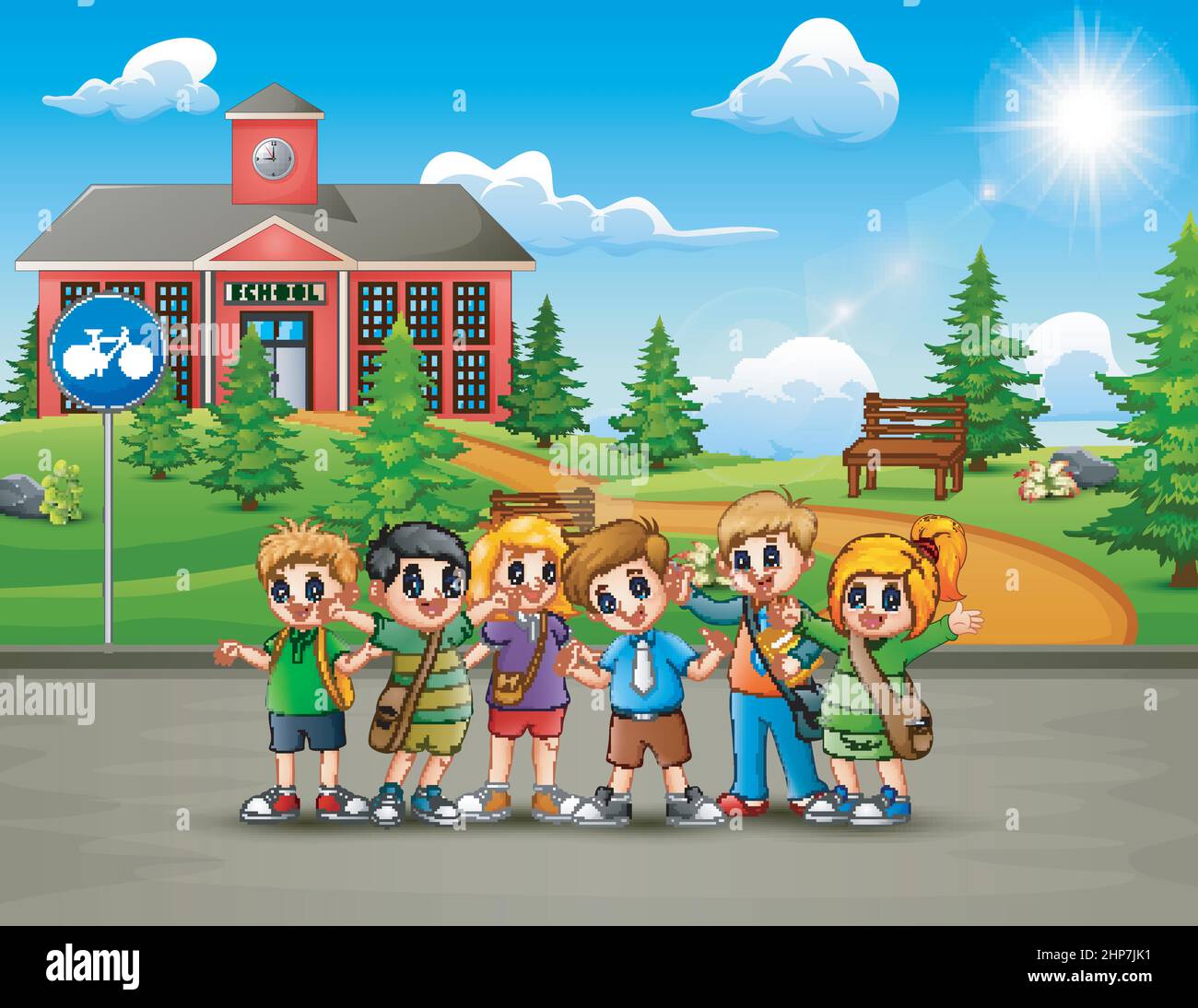 Public footpath Stock Vector Images - Alamy