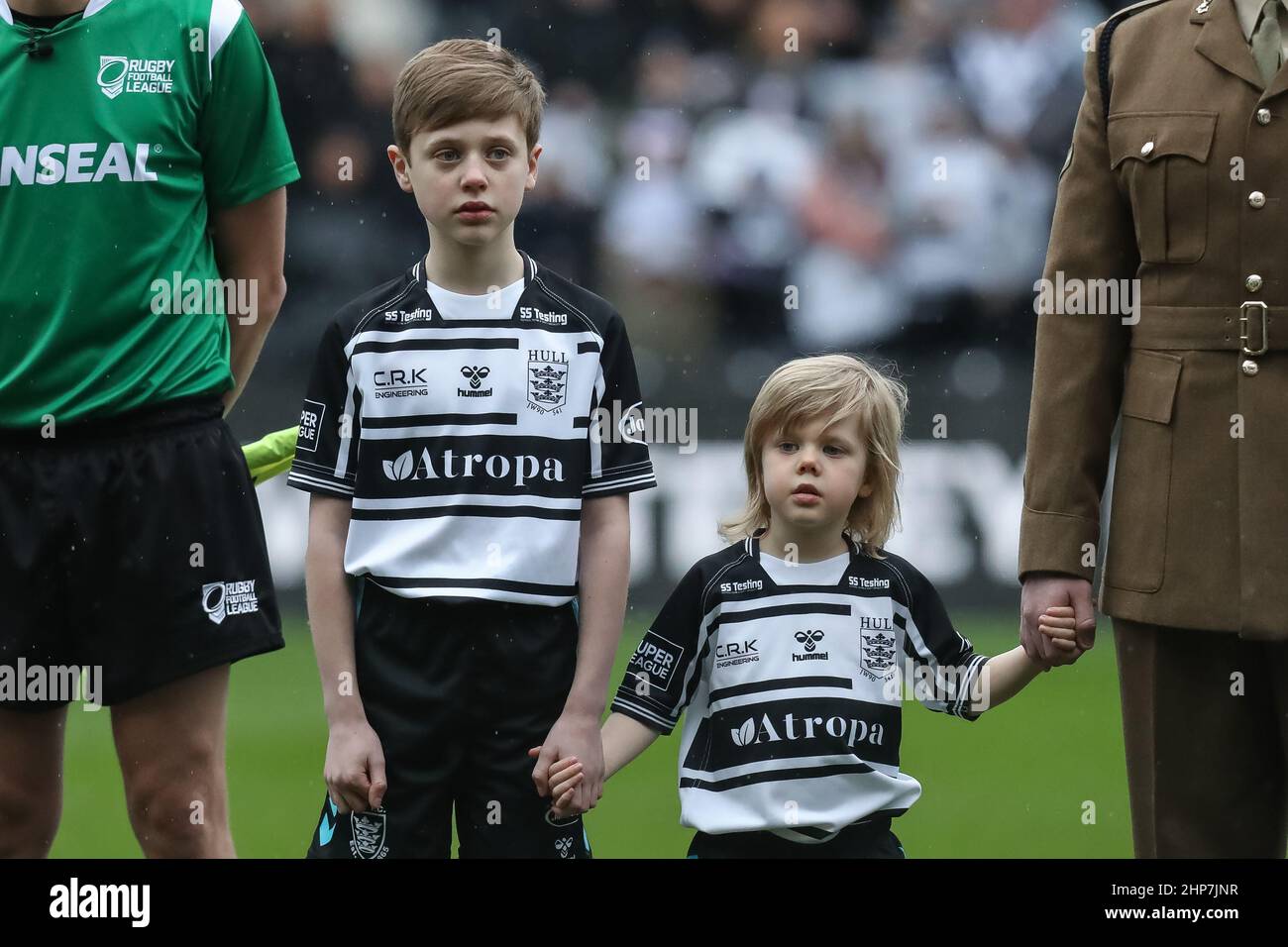 Johnny Whiteley's great grandchildren, Jack and Leo, deliver the ...
