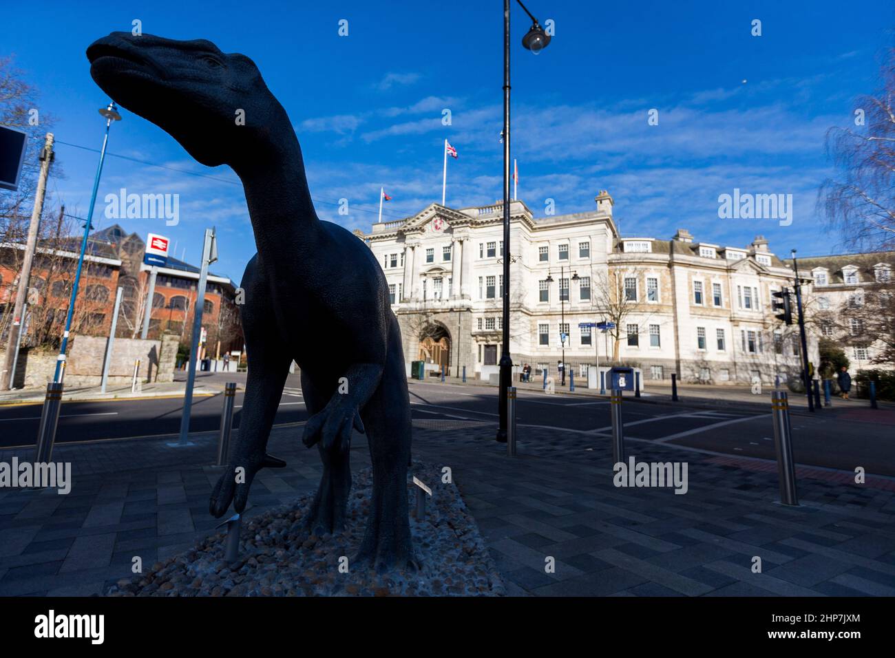 The 1913 facade of County Hall Maidstone, Kent. County Hall, formerly ...