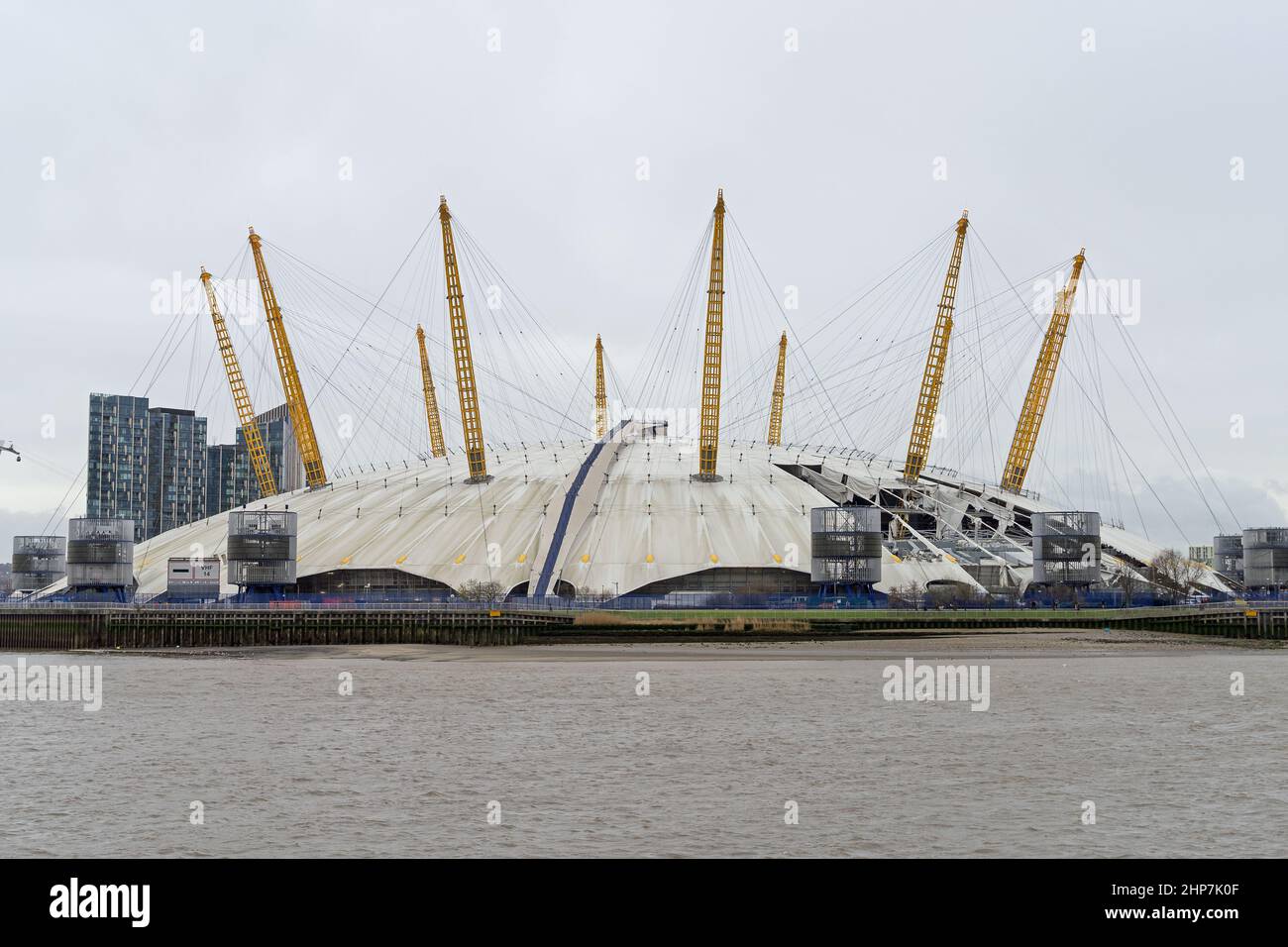 The Millennium Dome and o2 Arena damaged by the high winds on storm ...