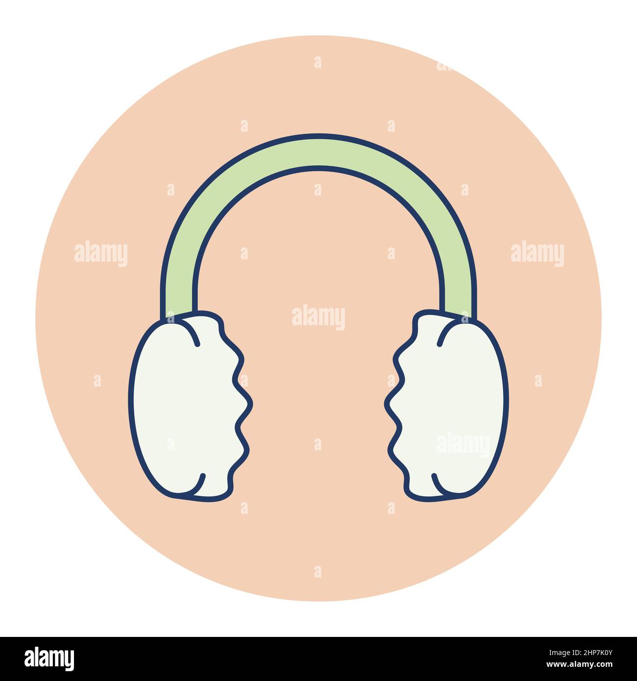 Winter headphones earmuffs vector icon Stock Vector Image & Art - Alamy