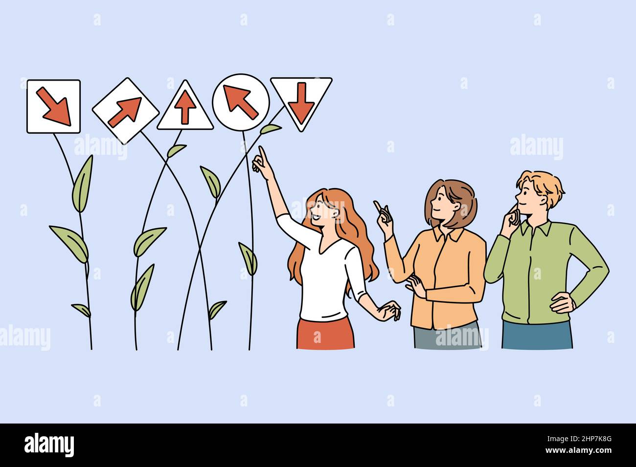 Look both directions Stock Vector Images - Alamy