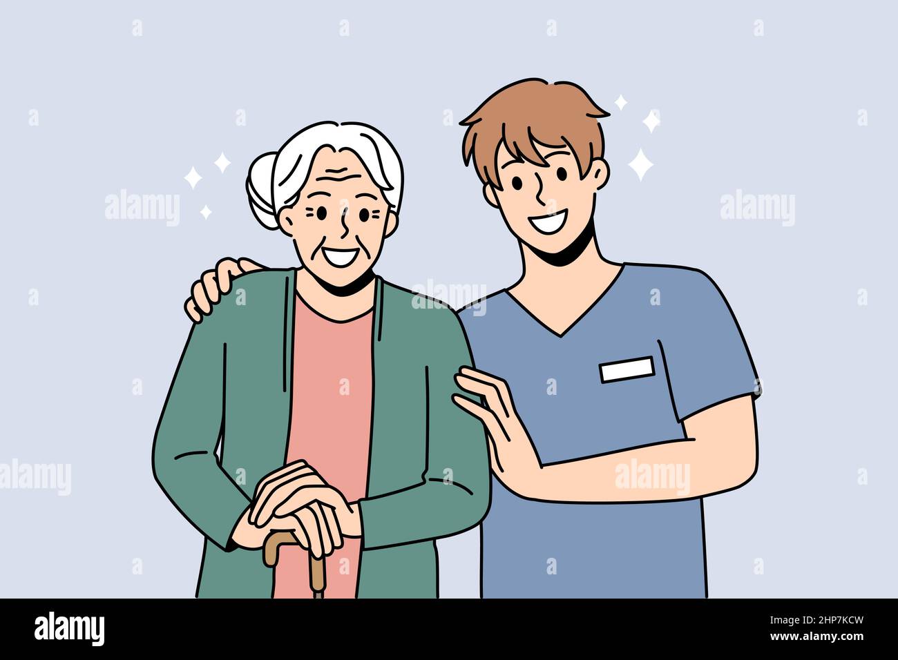 Older smiling Stock Vector Images - Alamy
