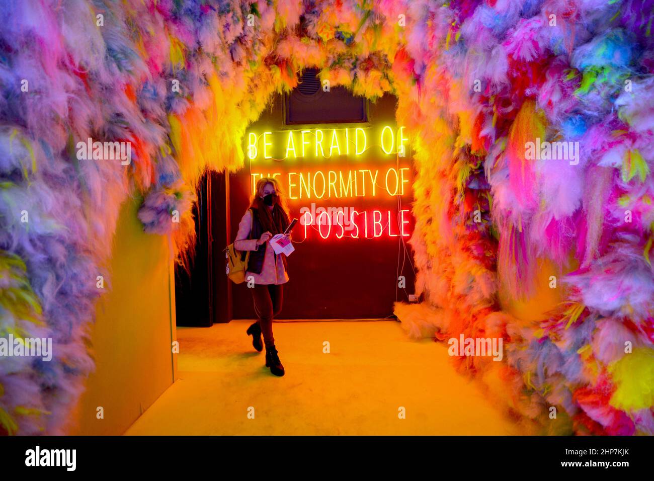 Chiostro del Bramante, Rome, Italy, February 18, 2022, The installation ...