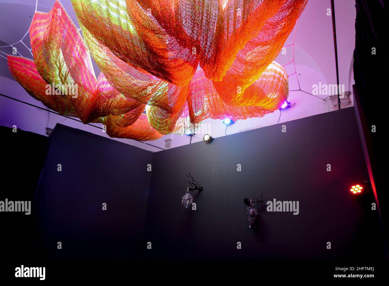 Chiostro del Bramante, Rome, Italy, February 18, 2022, Work of Janet ...