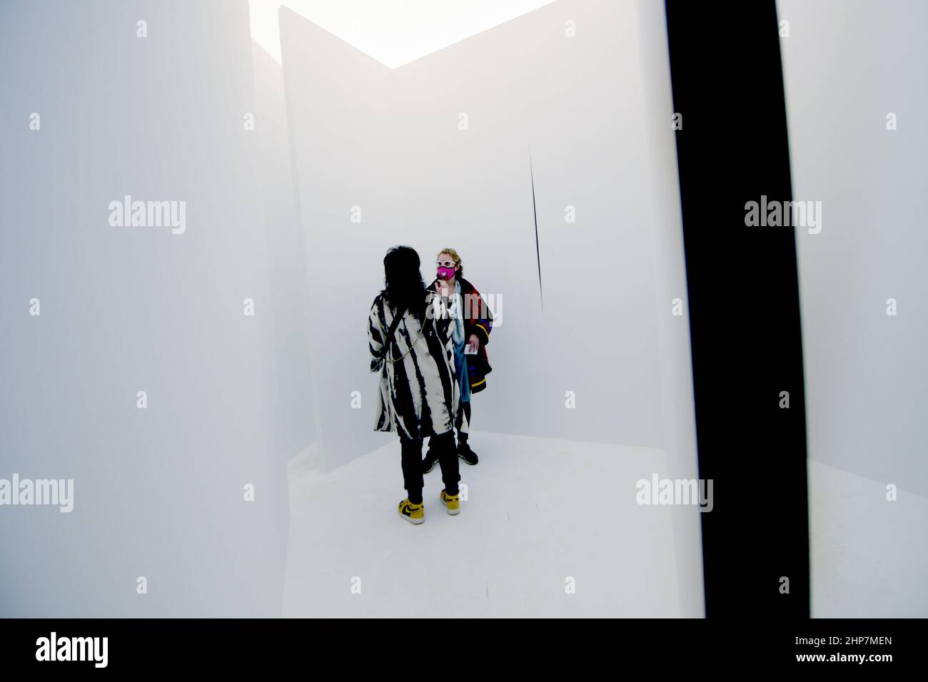 Chiostro del Bramante, Rome, Italy, February 18, 2022, Work of Lucio ...