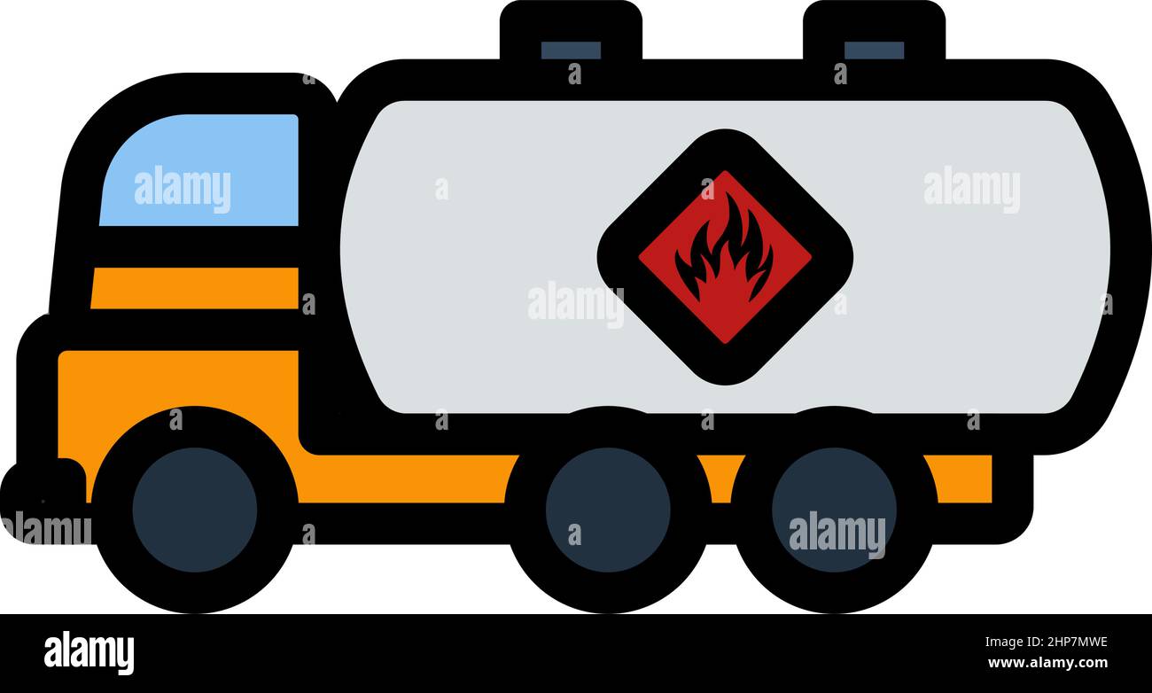 Fuel Tank Truck Icon Stock Vector Image & Art - Alamy
