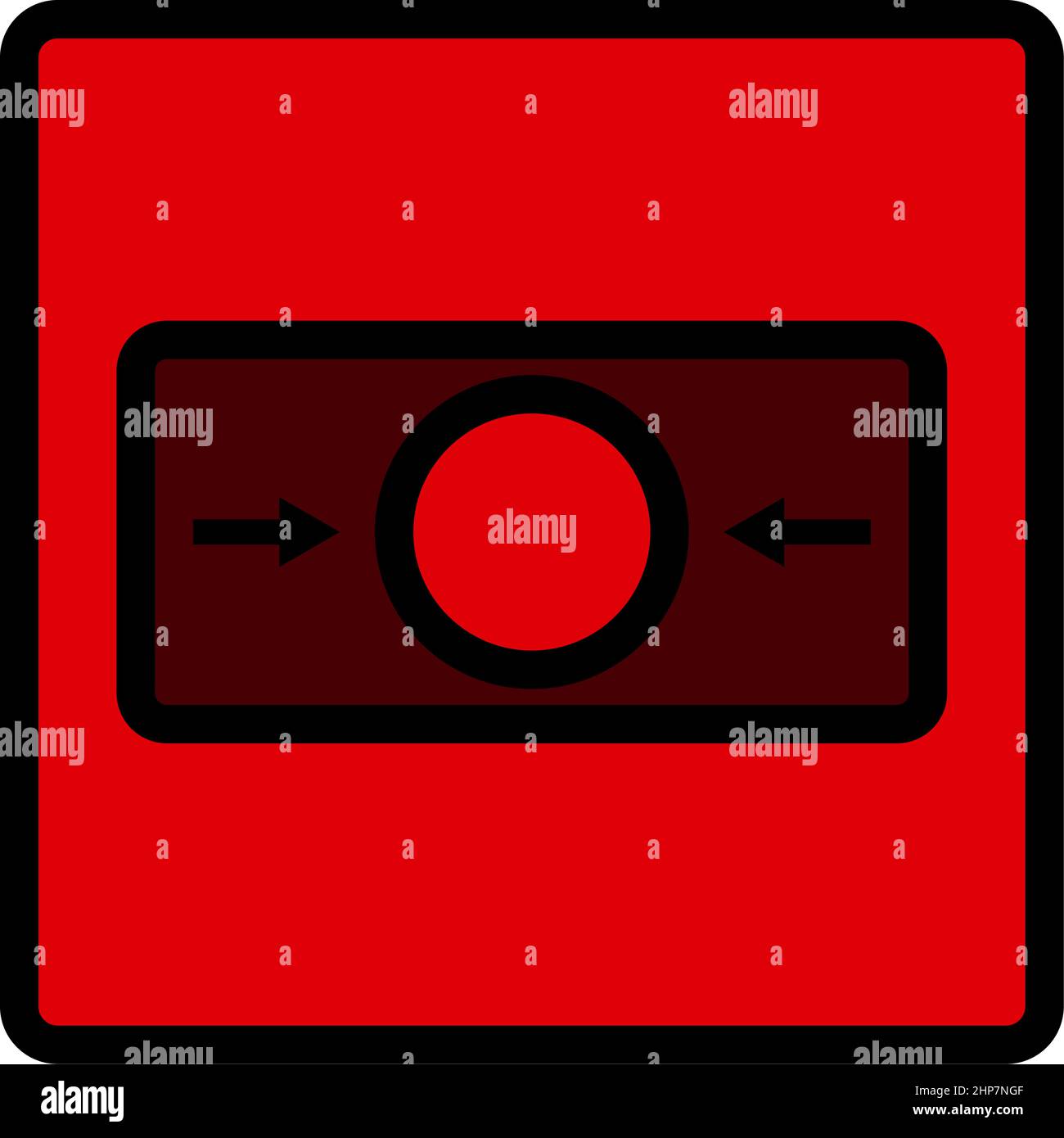 Fire Alarm Icon Stock Vector Image & Art - Alamy