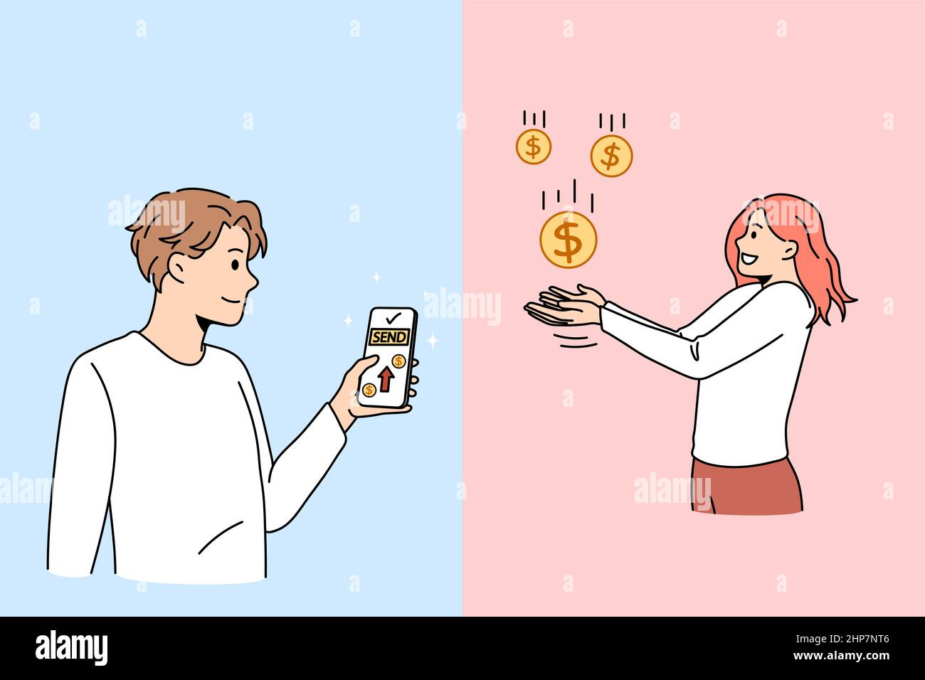 Employer banking Stock Vector Images - Alamy