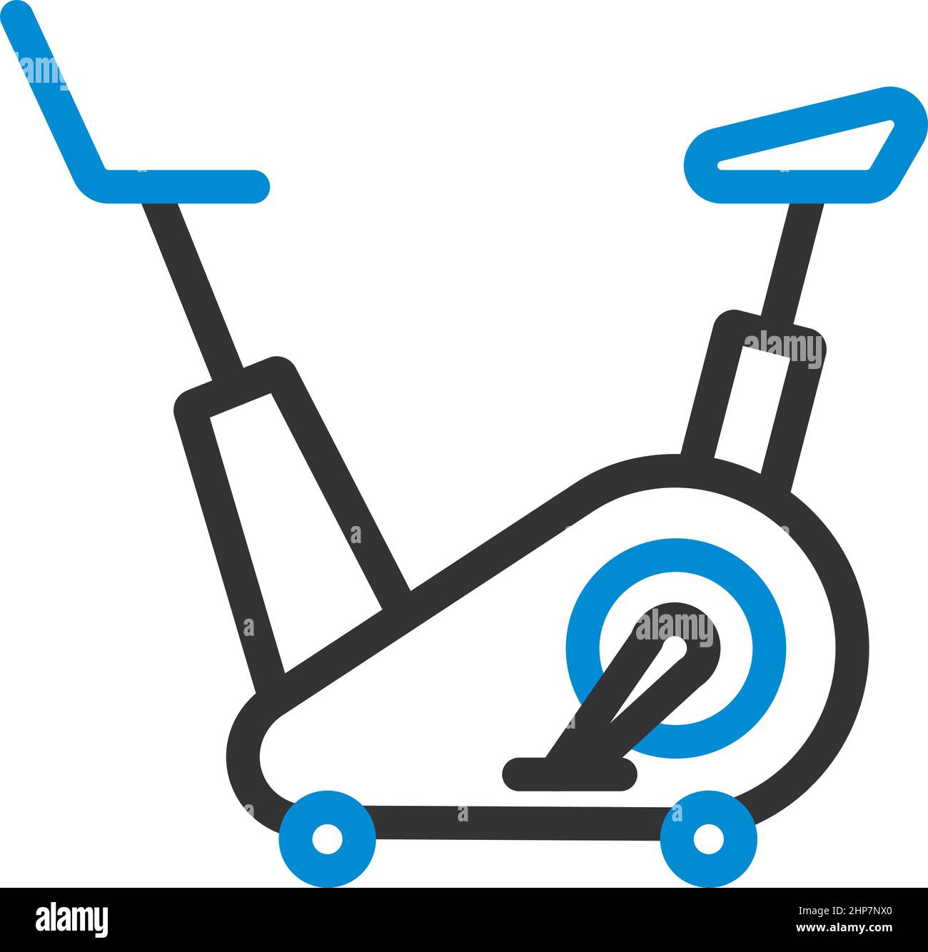 Icon Of Exercise Bicycle Stock Vector Image & Art - Alamy