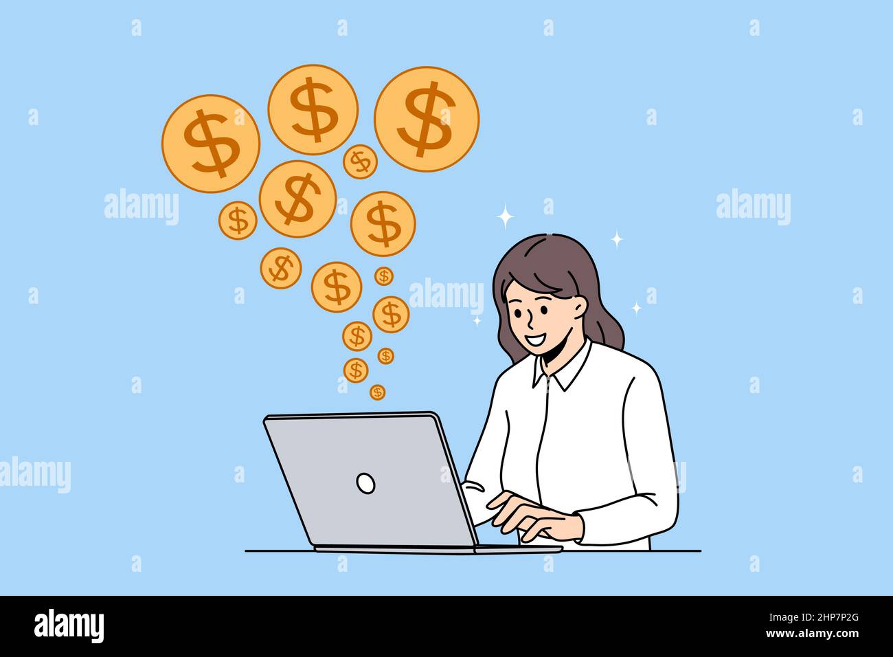 Smiling sell Stock Vector Images - Alamy