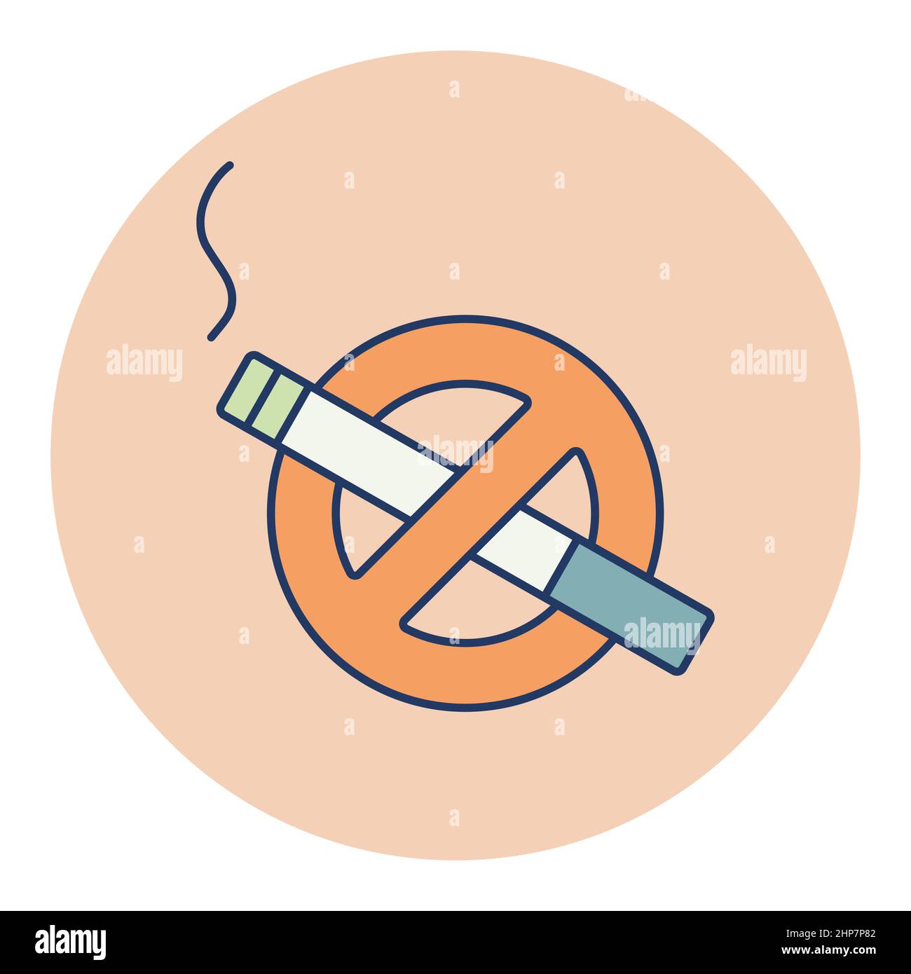 No smoking sign vector icon Stock Vector Image & Art - Alamy