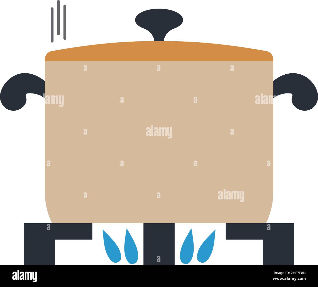 Boiling Pot Icon Stock Vector Image & Art - Alamy