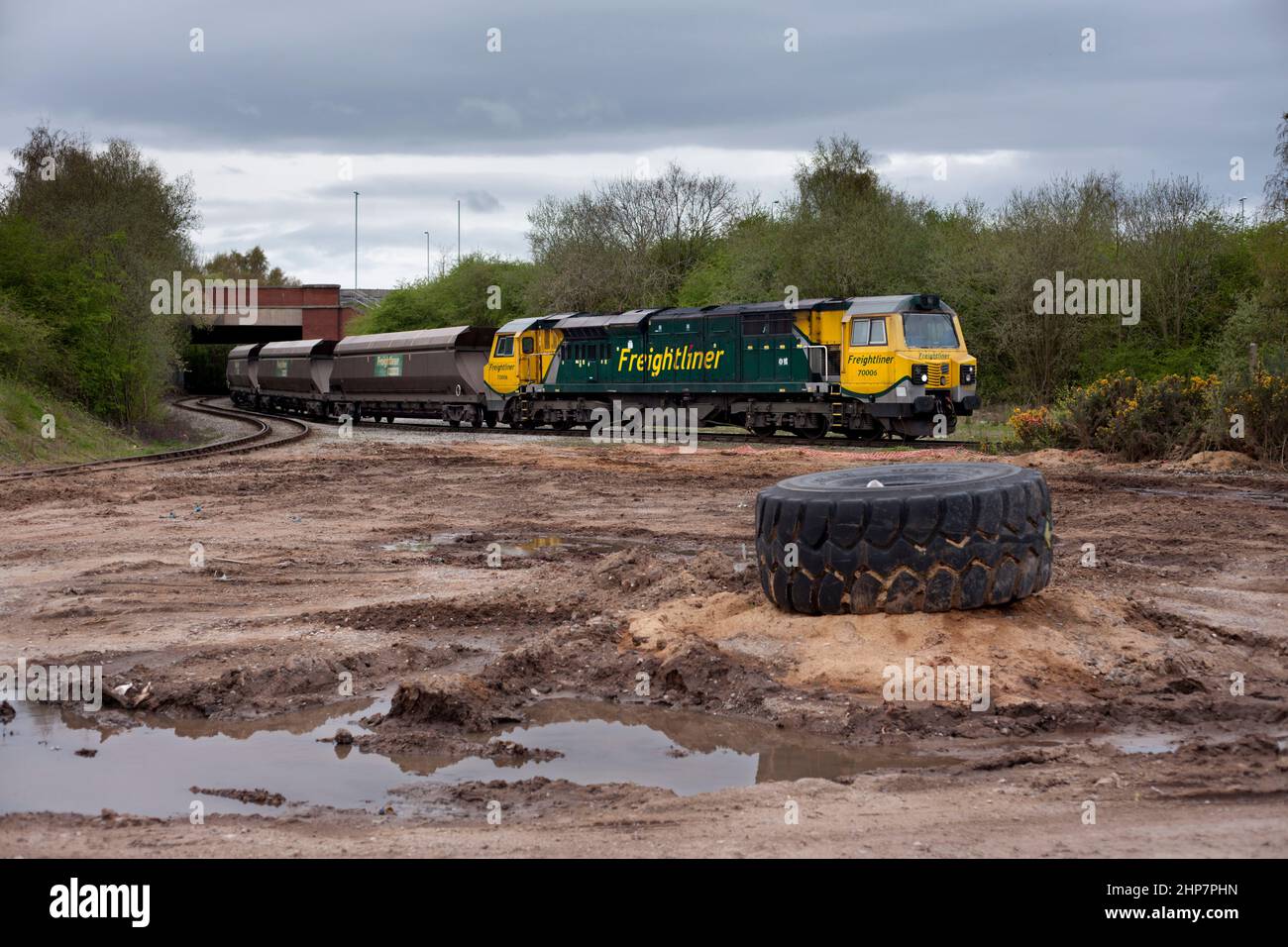 Freightliner class 70 diesel locomotive 70006 at Ellesmere Port on the ...