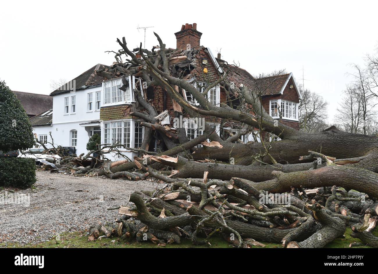 Damaged caused to home of Dominic Good, in Stondon Massey, near ...