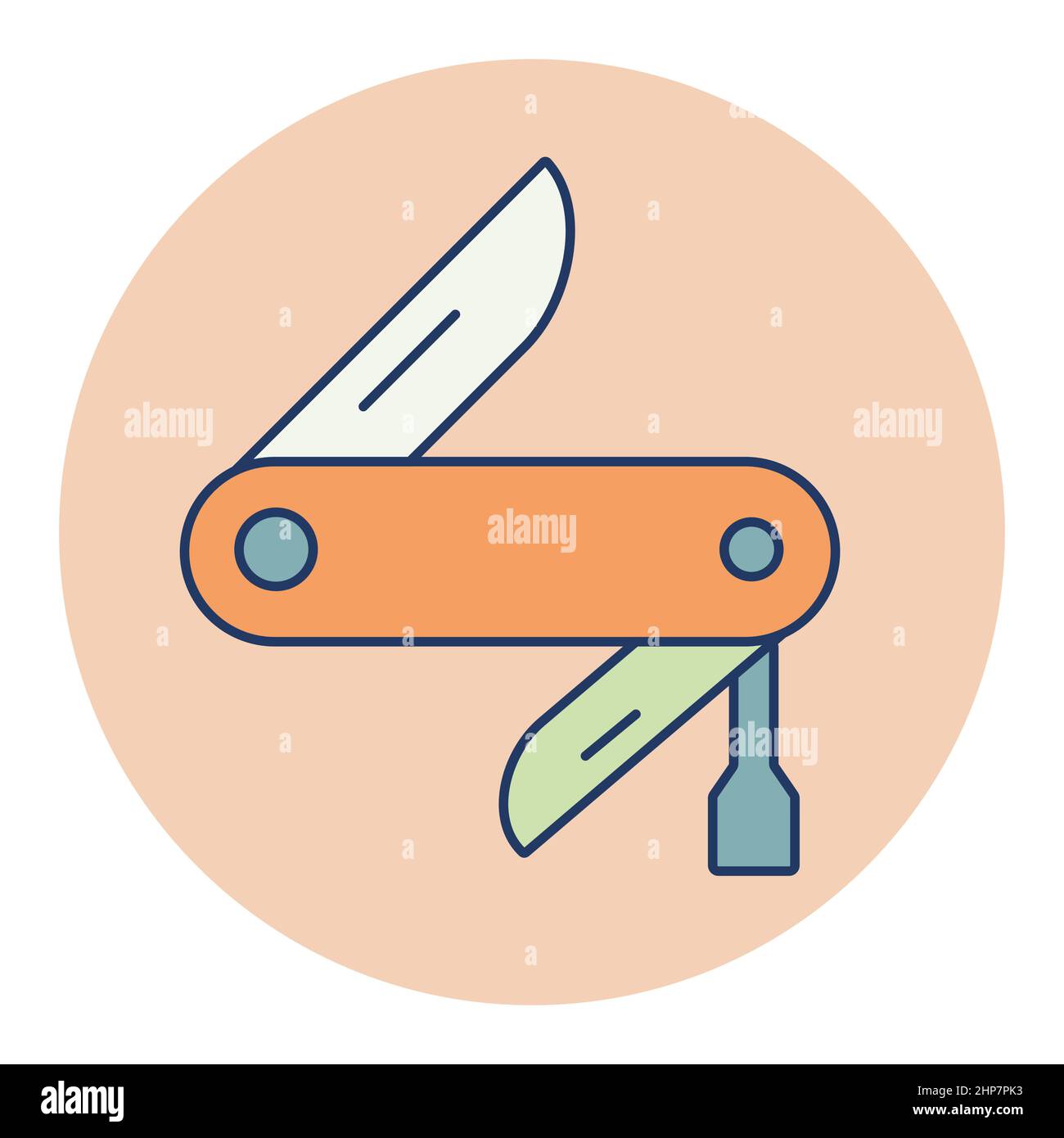 Outline knife multi tool Stock Vector Images - Alamy