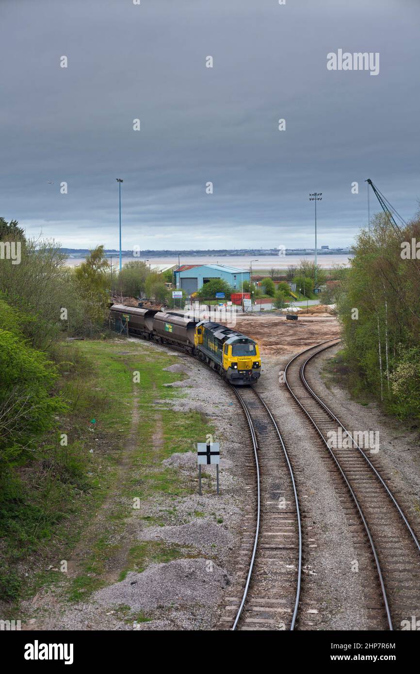 Freightliner class 70 diesel locomotive 70006 at Ellesmere Port on the ...