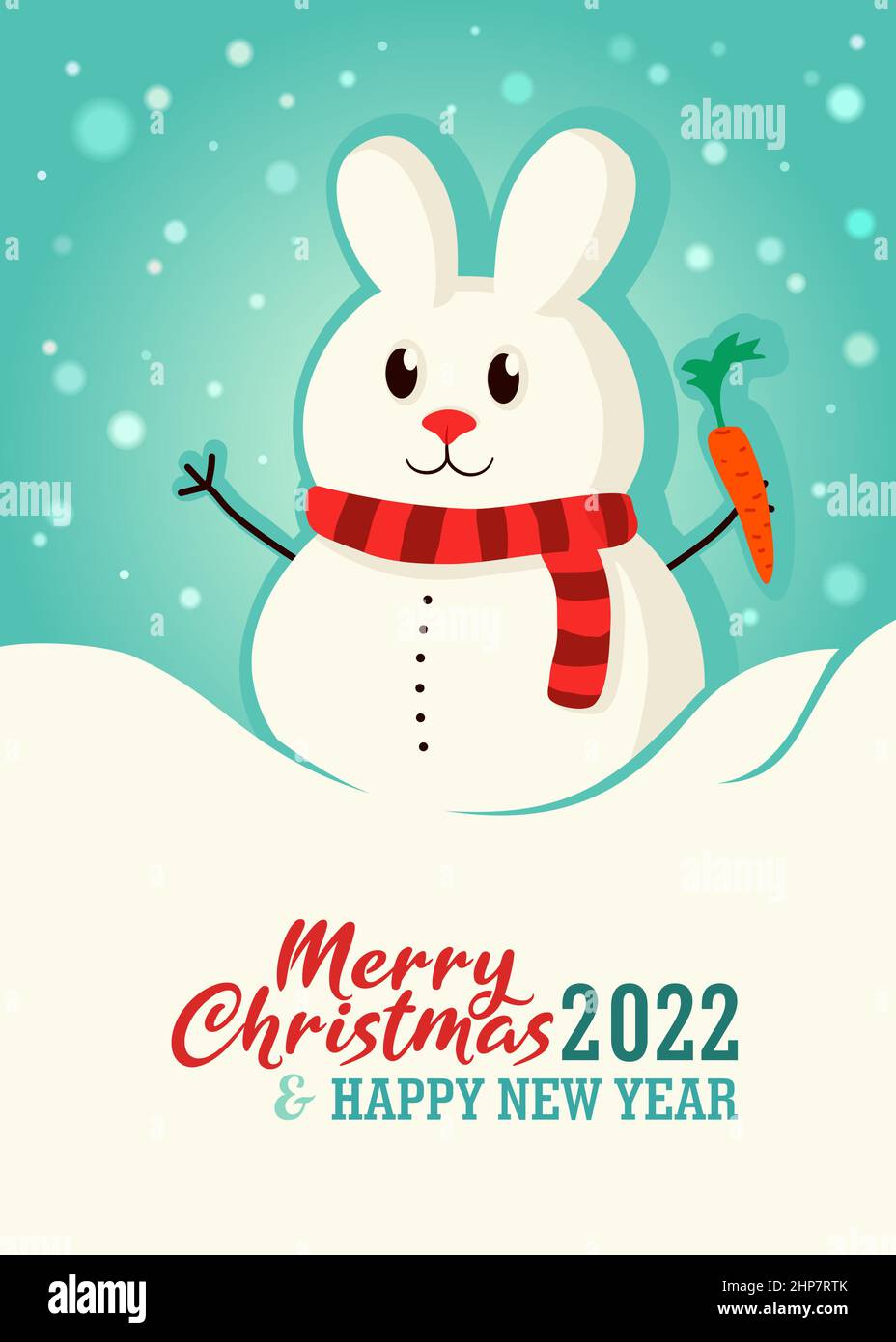 Rabbit gift merry christmas hi-res stock photography and images - Alamy